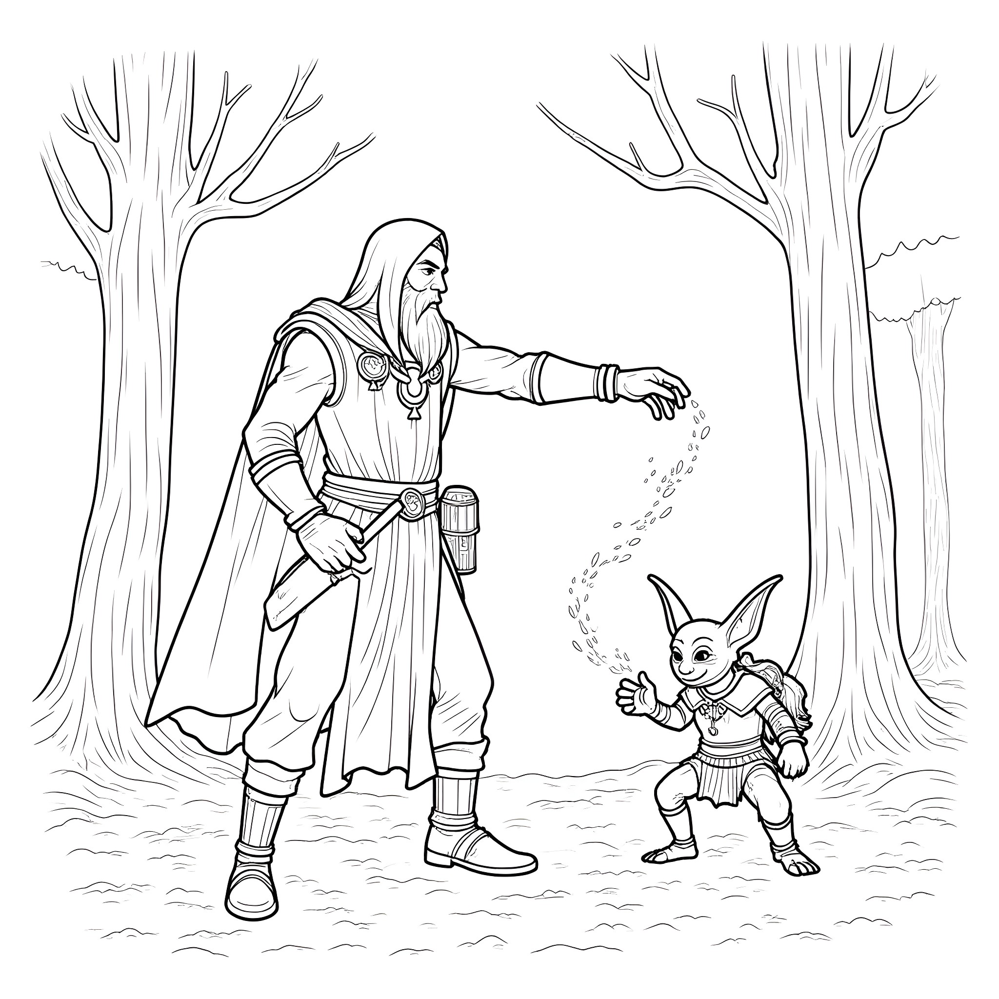 Best Druid Coloring Pages (Free Printable PDF)