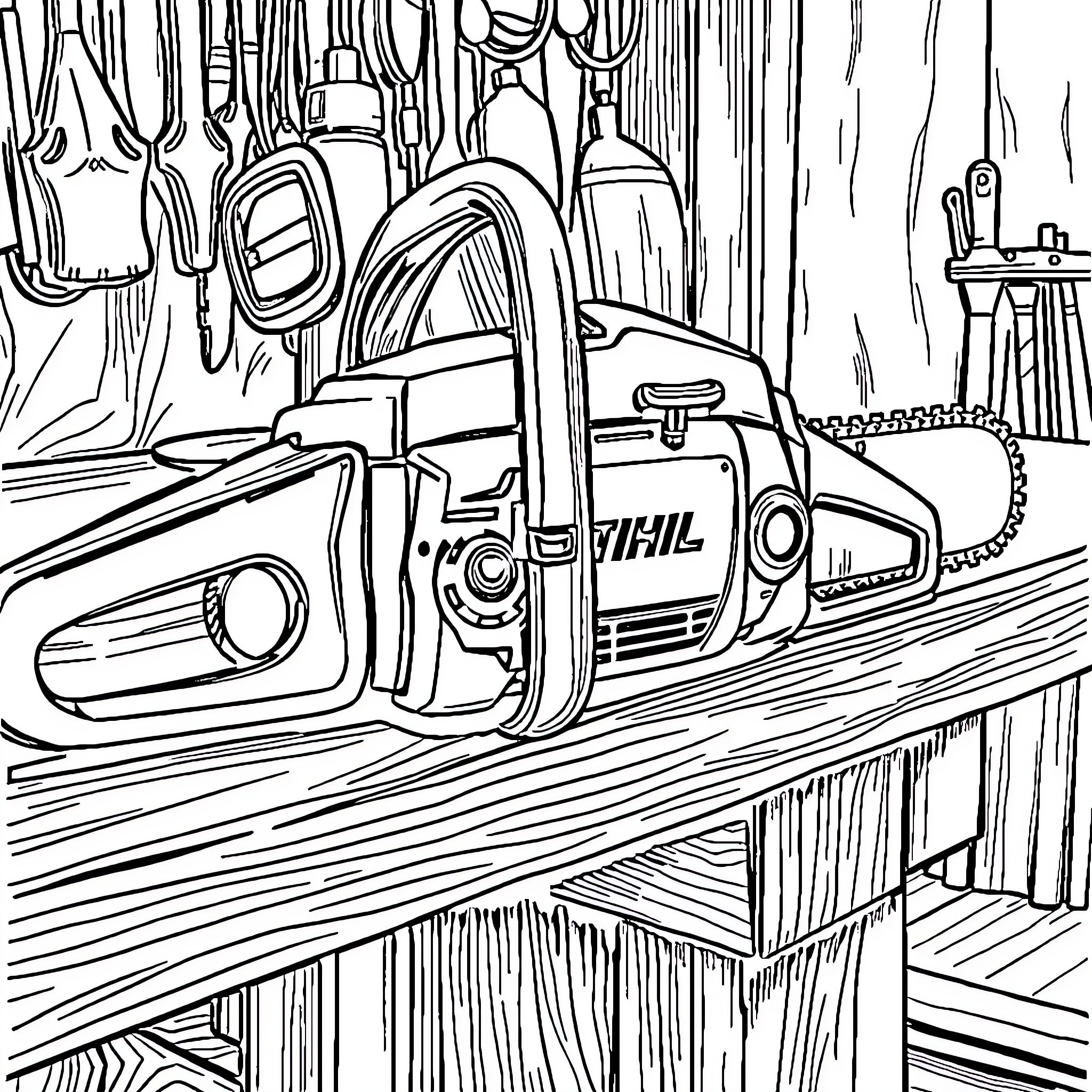 Best Chainsaw Coloring Pages (Free Printable PDF)