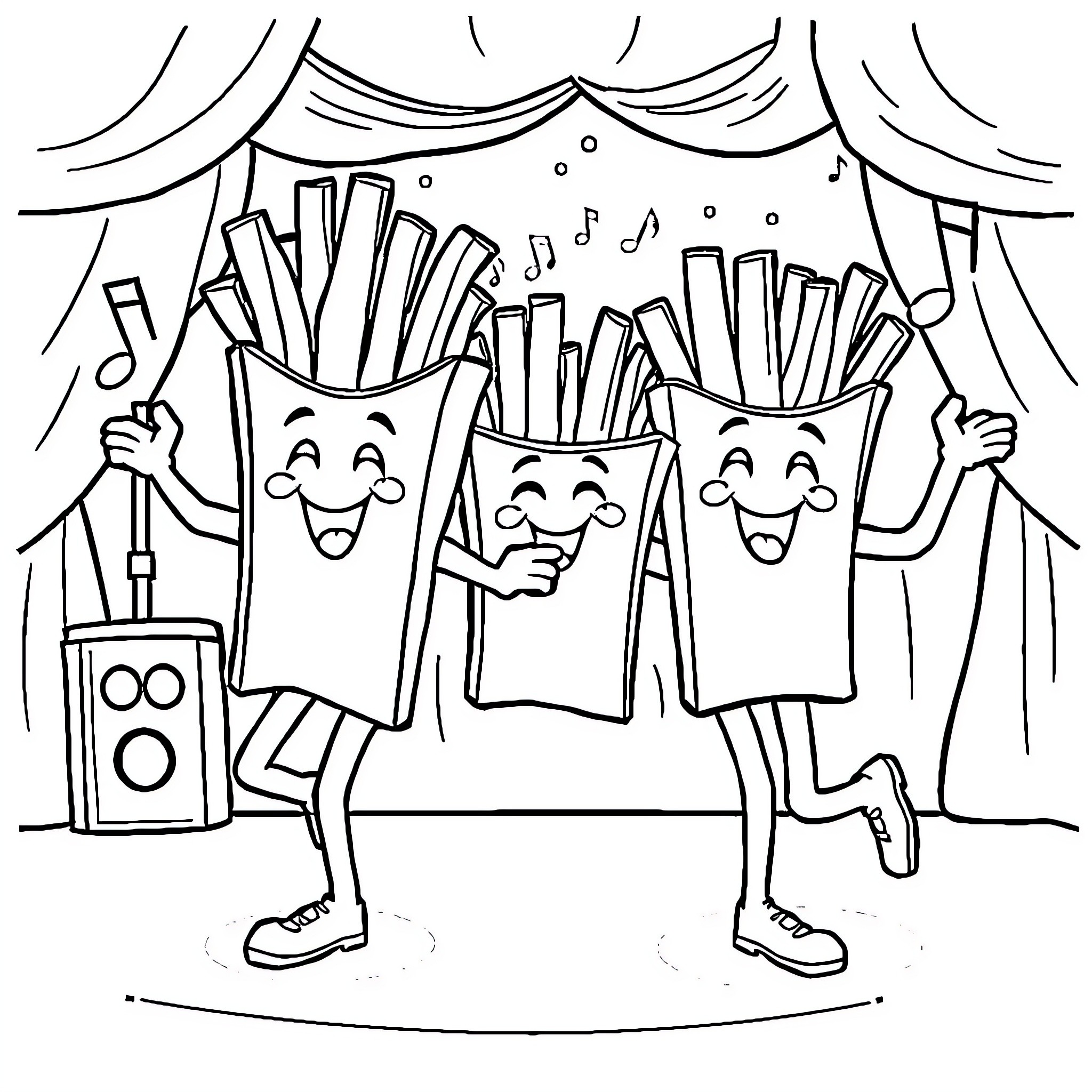 9 Best French Fry Coloring Pages (Free Printable PDFs)