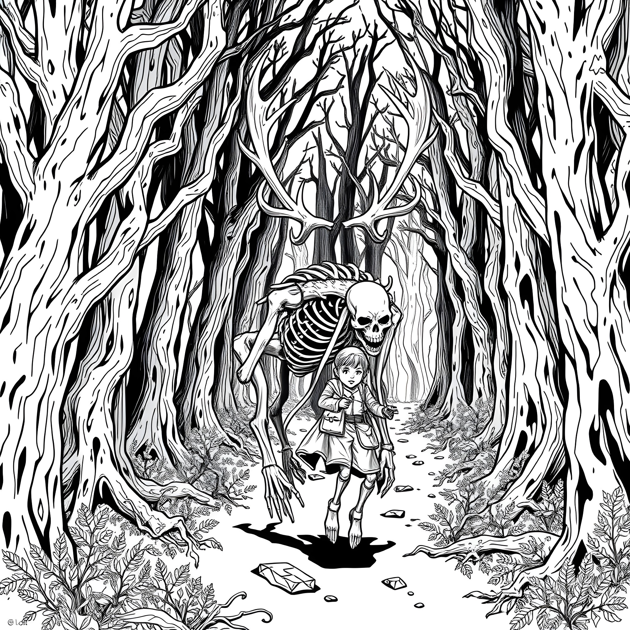 Best Wendigo Coloring Pages (Free Printable PDF)