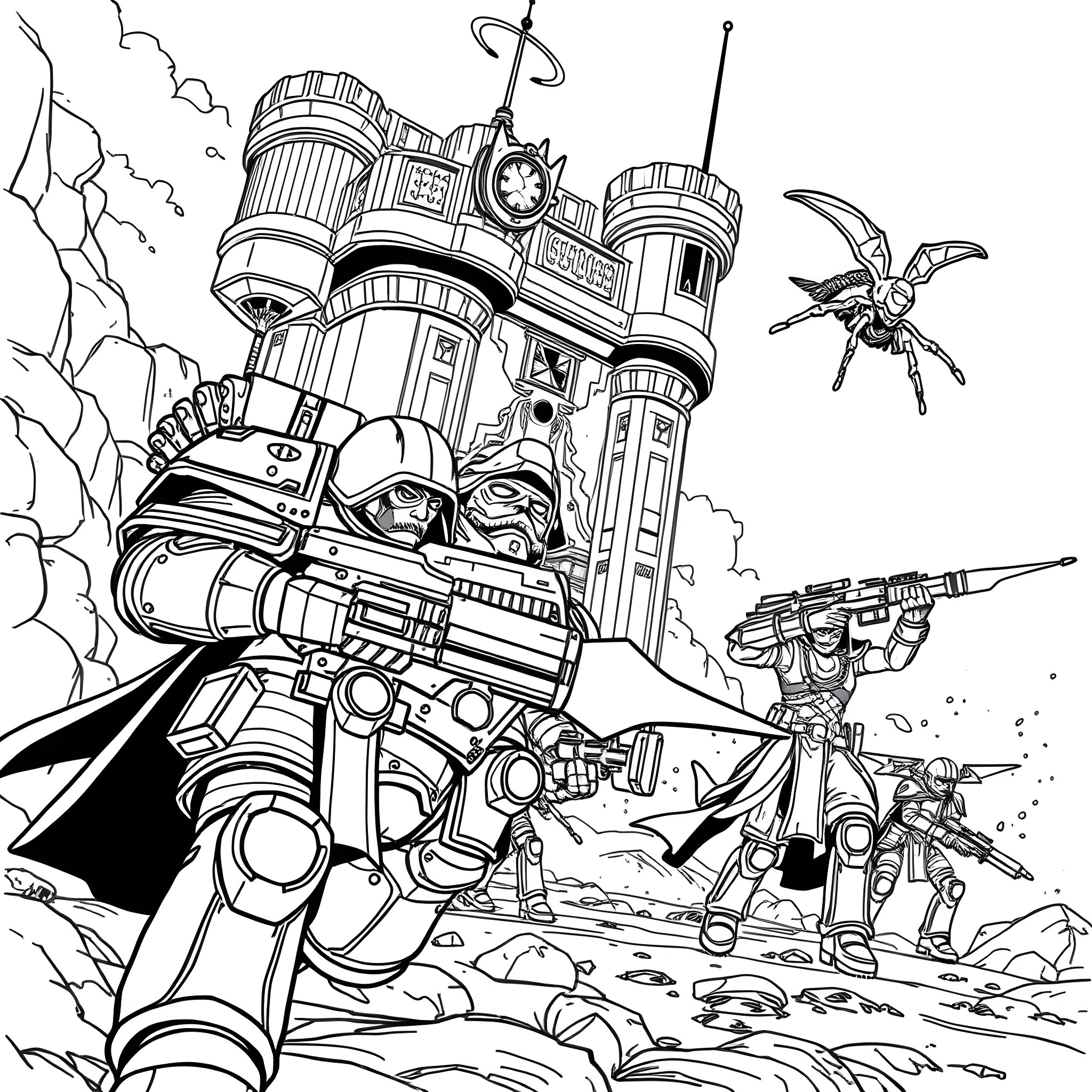 Best Space Marine Coloring Pages (Free Printable PDF)