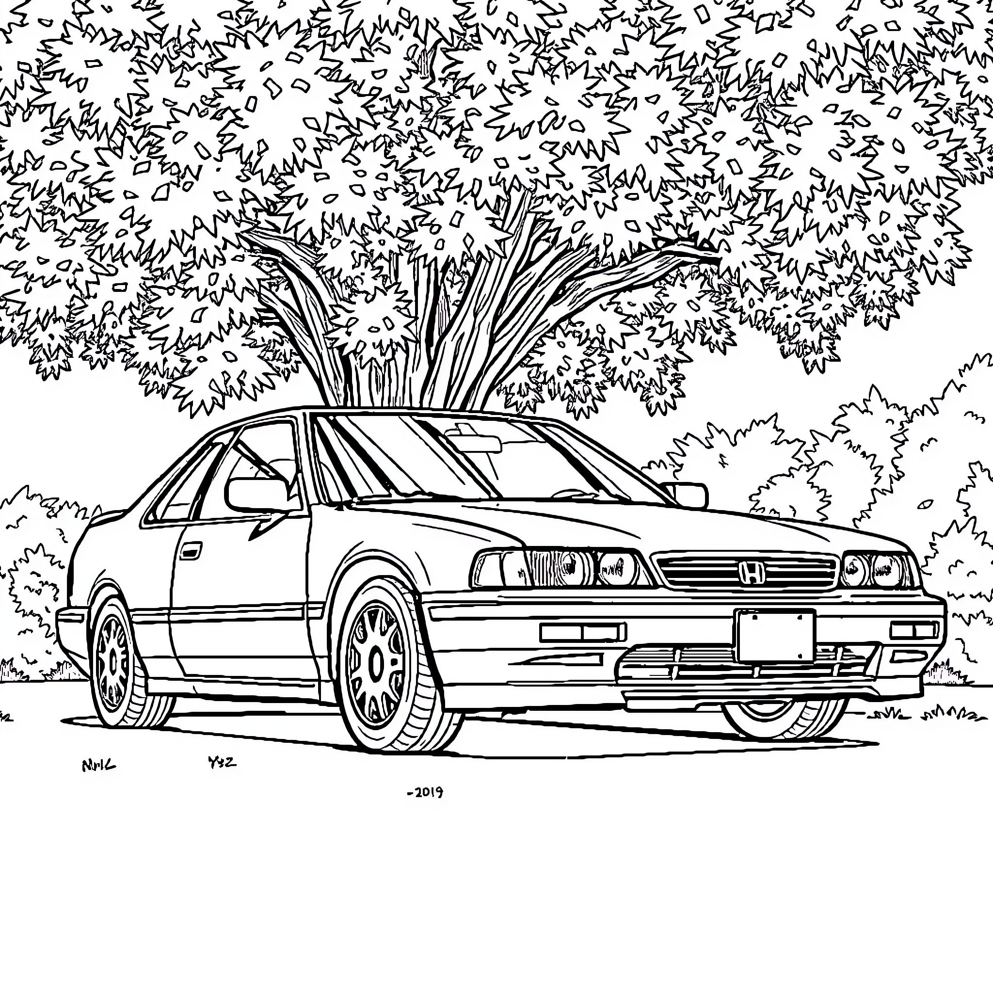 Best Honda Civic Coloring Pages (Free Printable PDF)
