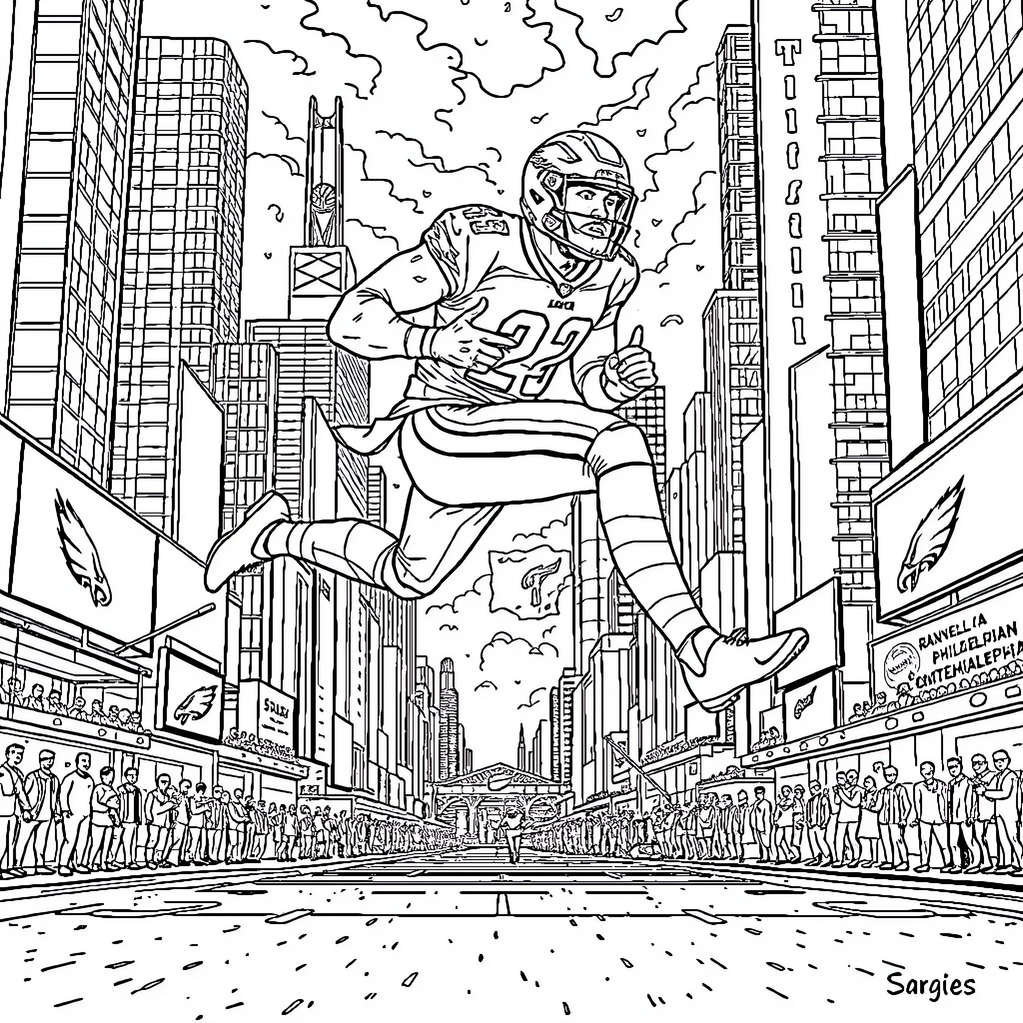 Best Saquon Barkley Coloring Pages (Free Printable PDF)