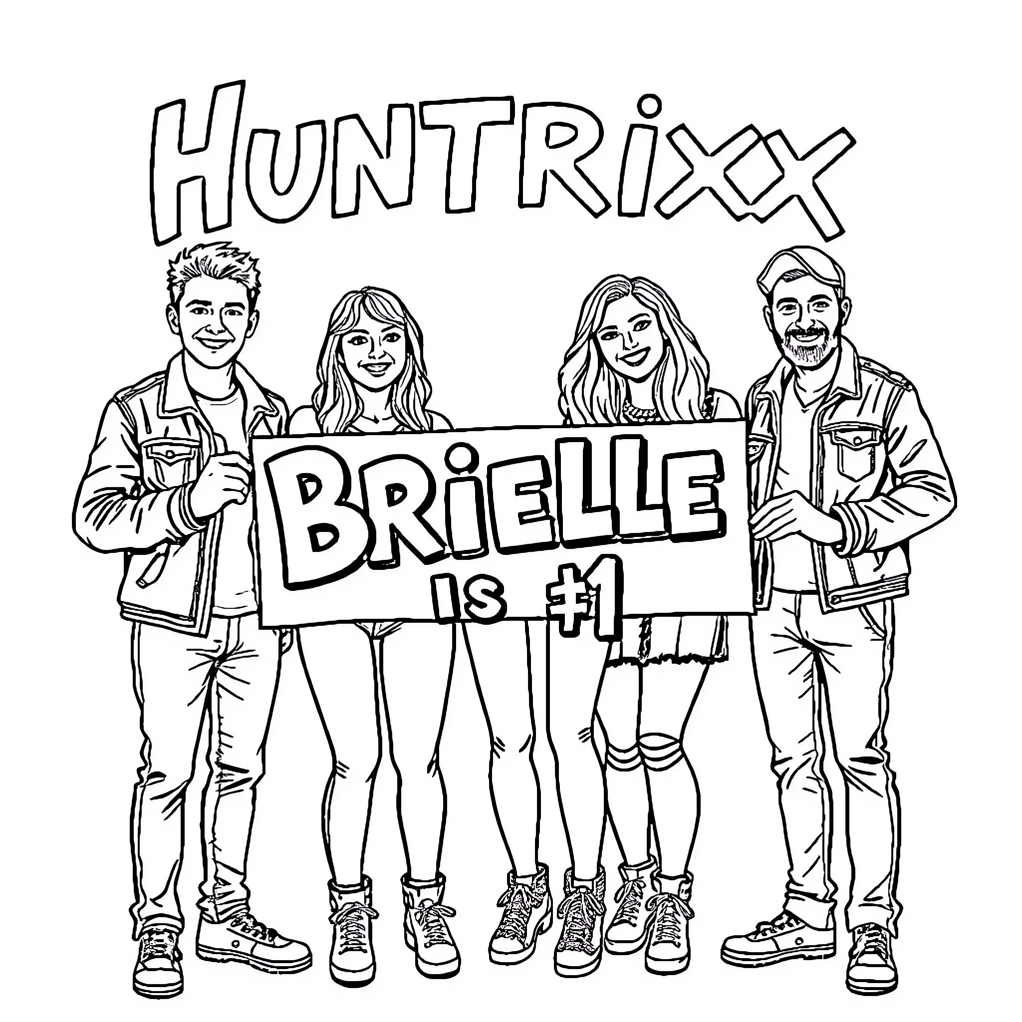 Best Huntrixx Coloring Pages (Free Printable PDF)