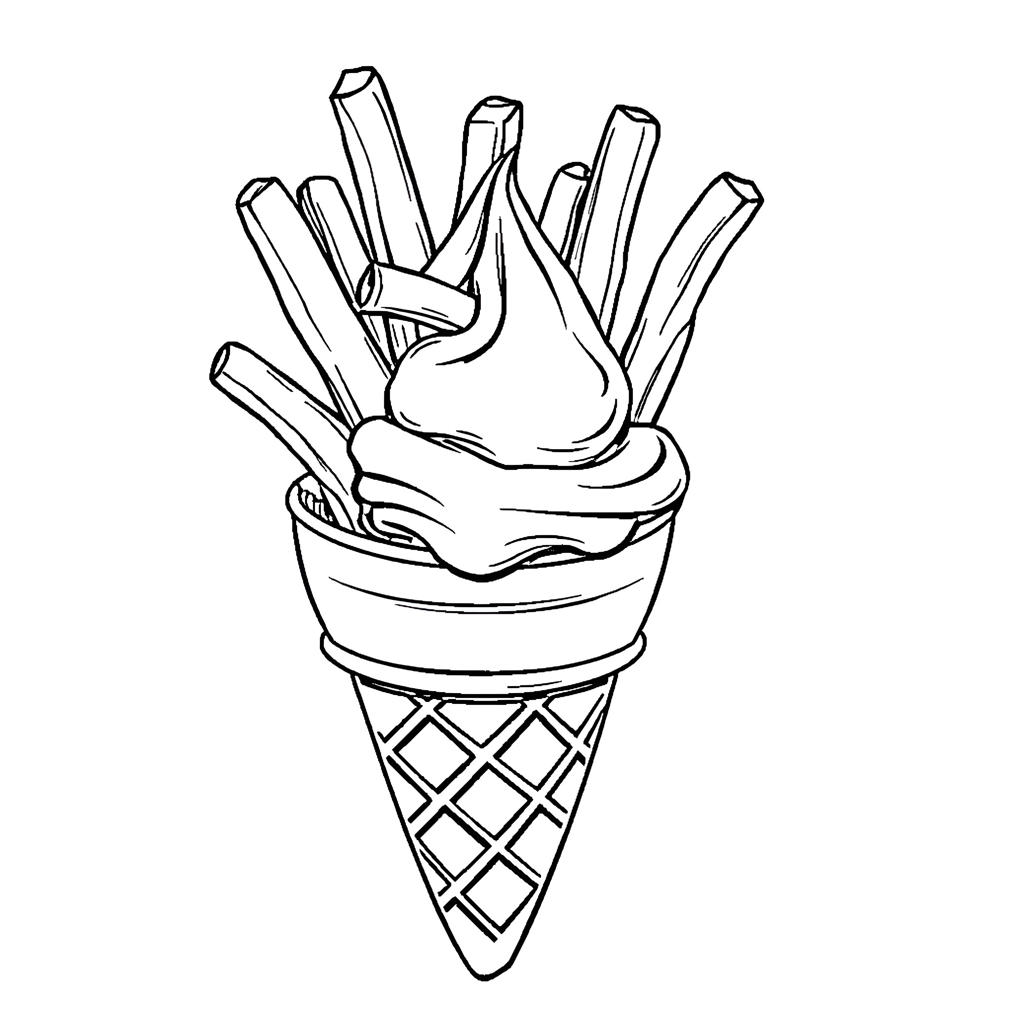 9 Best French Fry Coloring Pages (Free Printable PDFs)