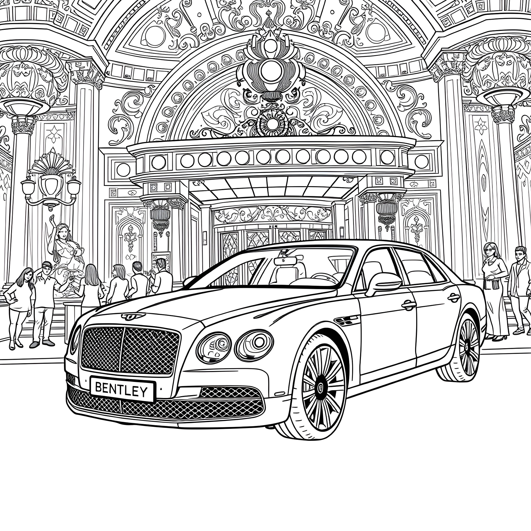 Best Bentley Coloring Pages (Free Printable PDF)