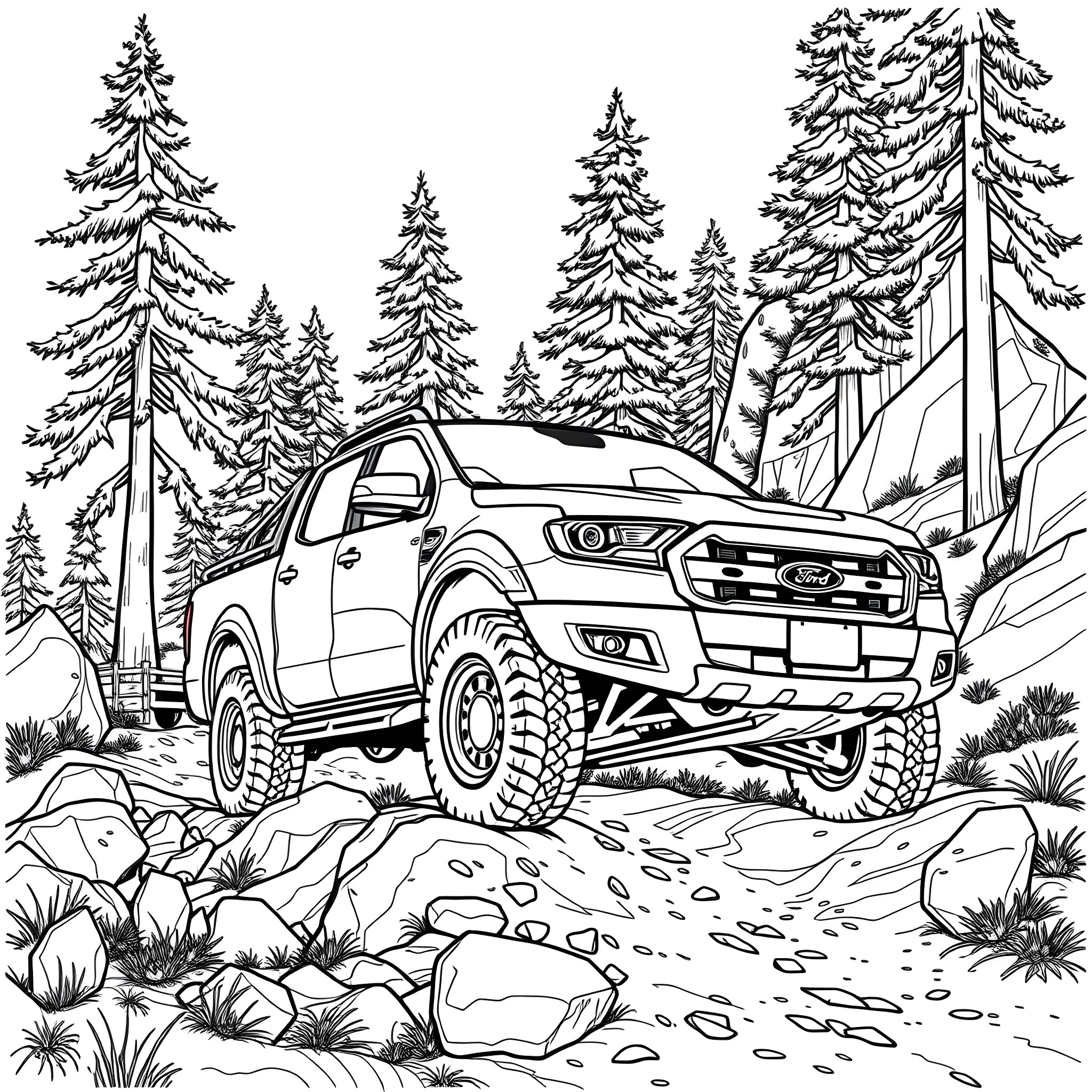 Best Ford Ranger Coloring Pages (Free Printable PDF)