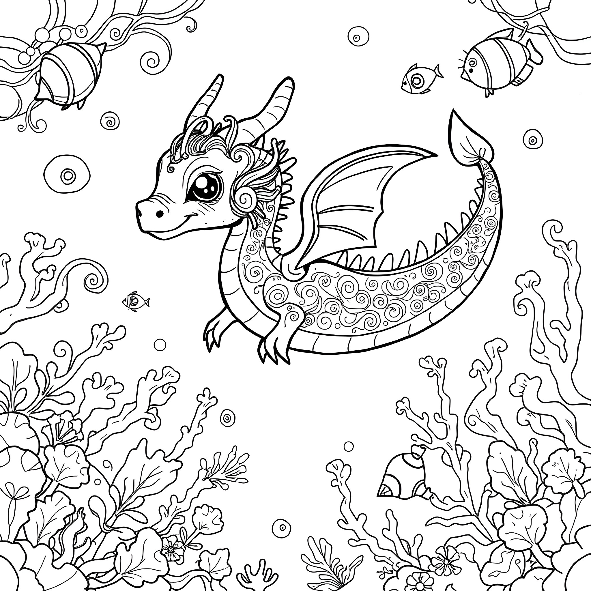 3 Best Sea Dragon Coloring Pages (Free Printable PDFs)