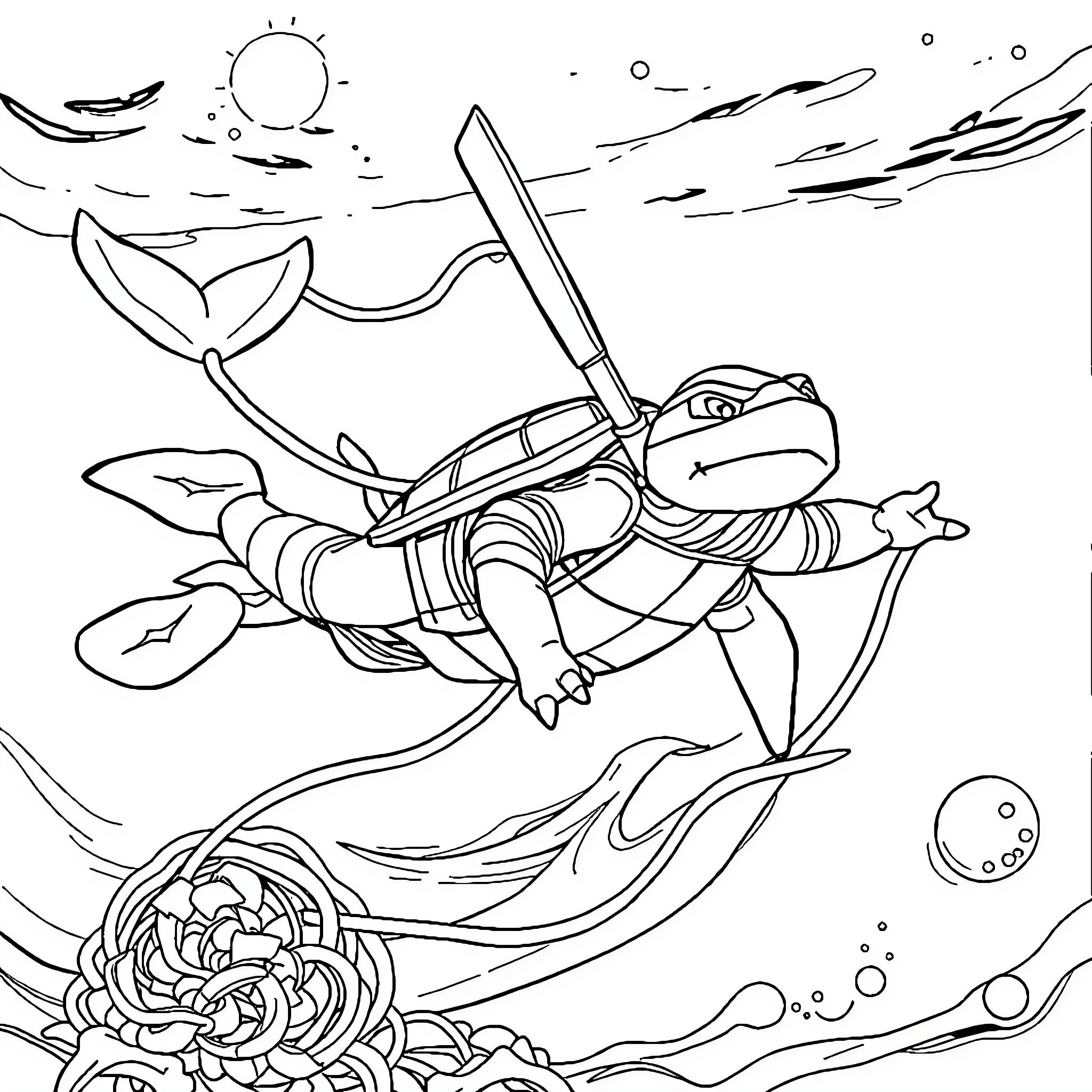 Best Ninja Turtle Coloring Pages (Free Printable PDF)