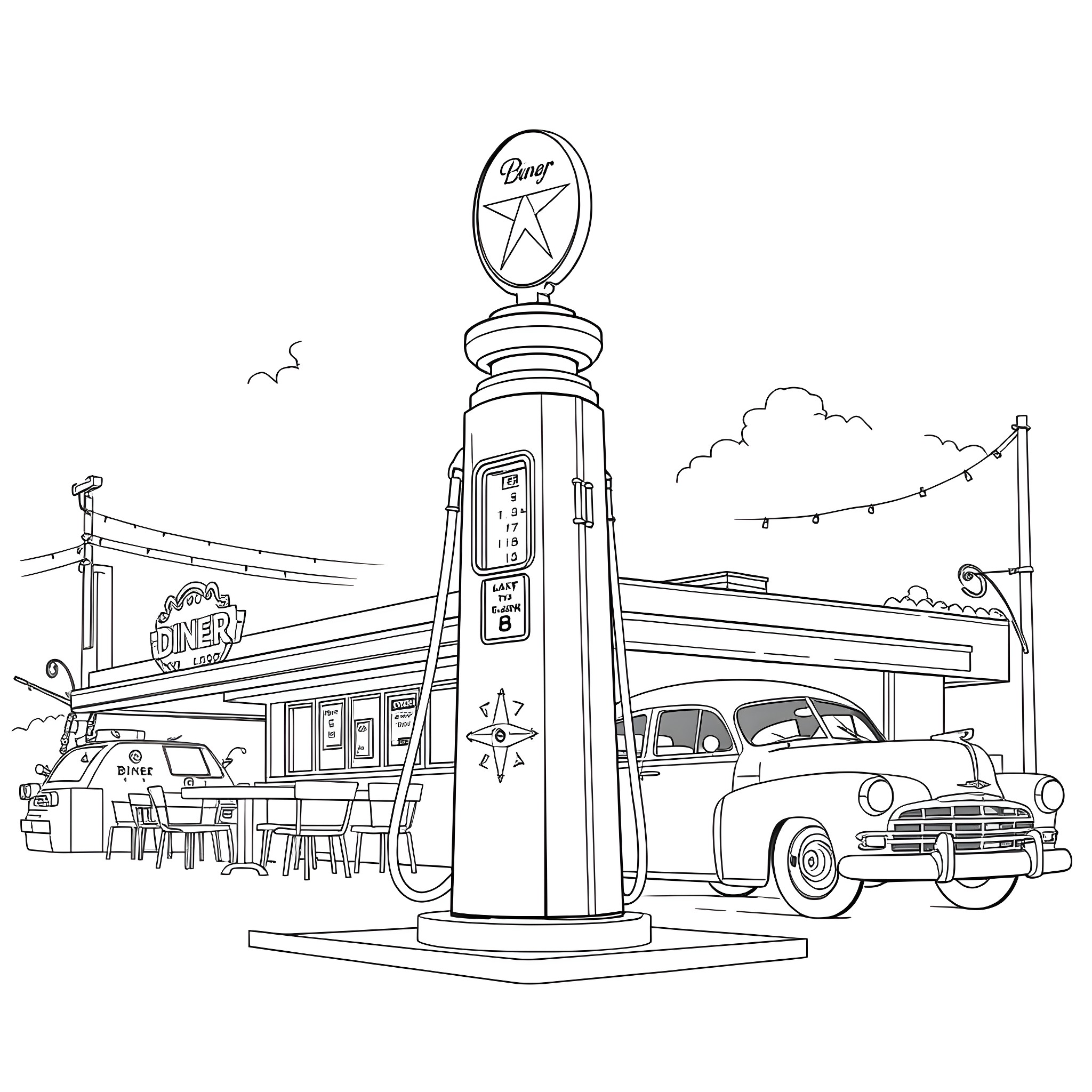 2 Best Gas Pump Coloring Pages (Free Printable PDFs)