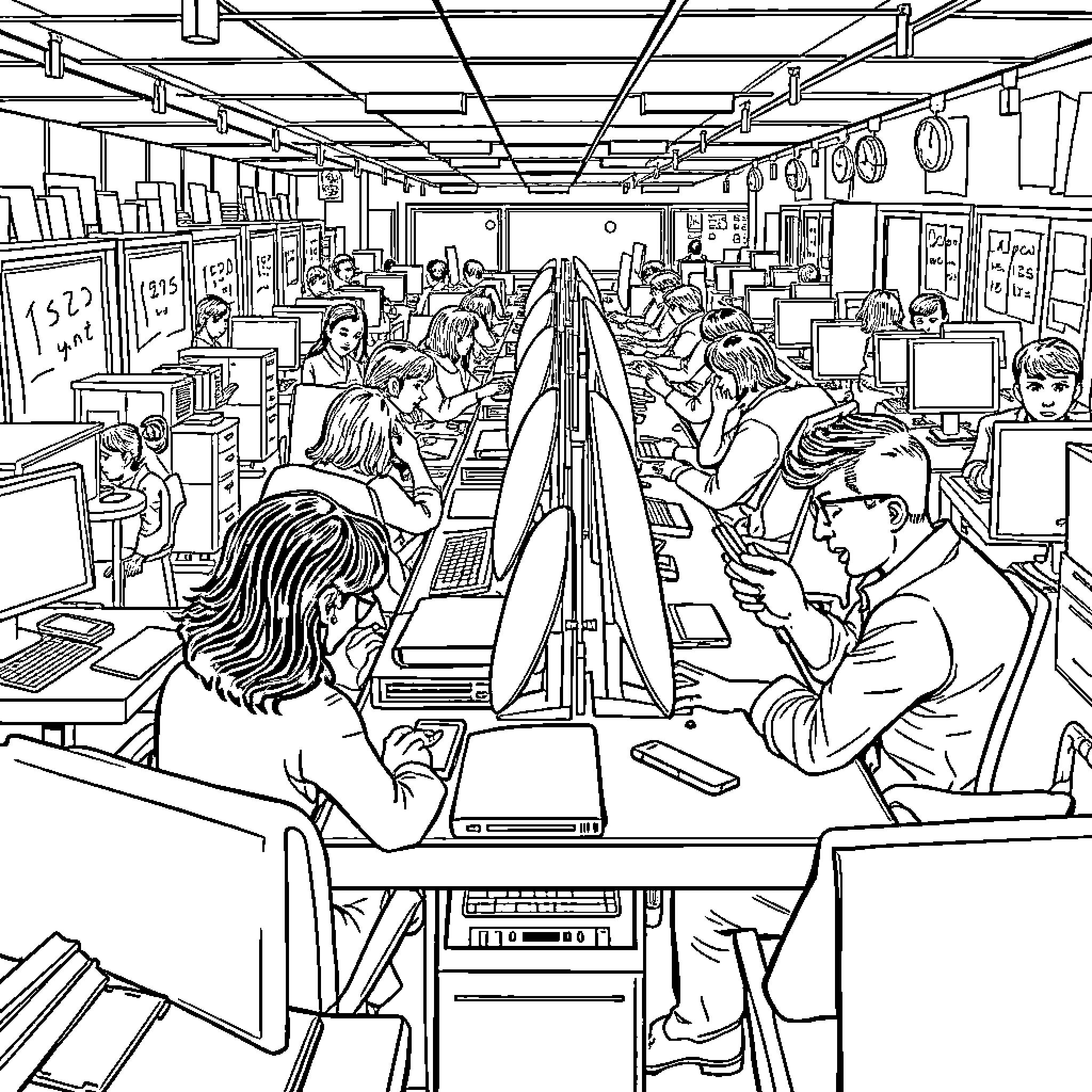 Best Office Coloring Pages (Free Printable PDF)