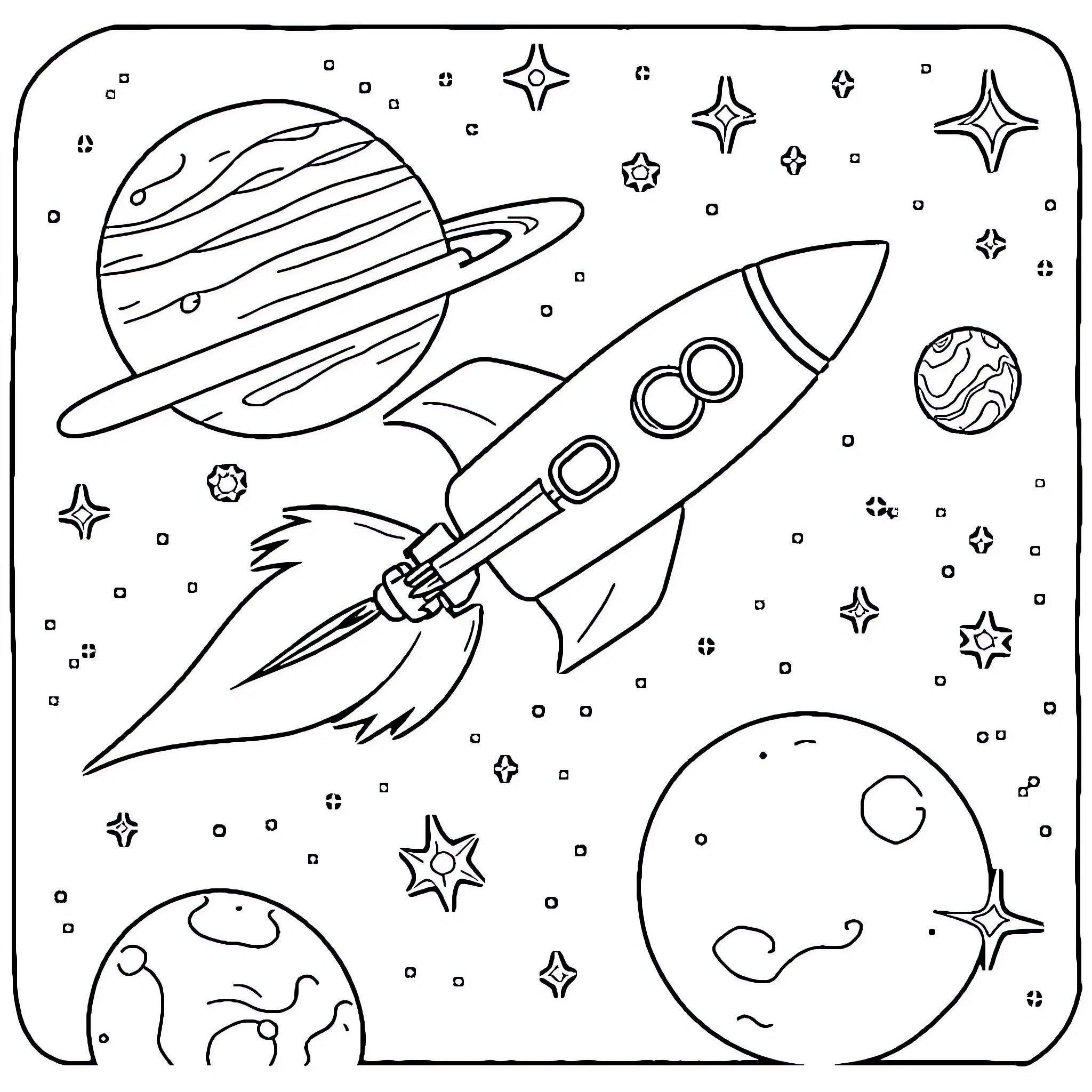 Best Rocketship Coloring Pages (Free Printable PDF)