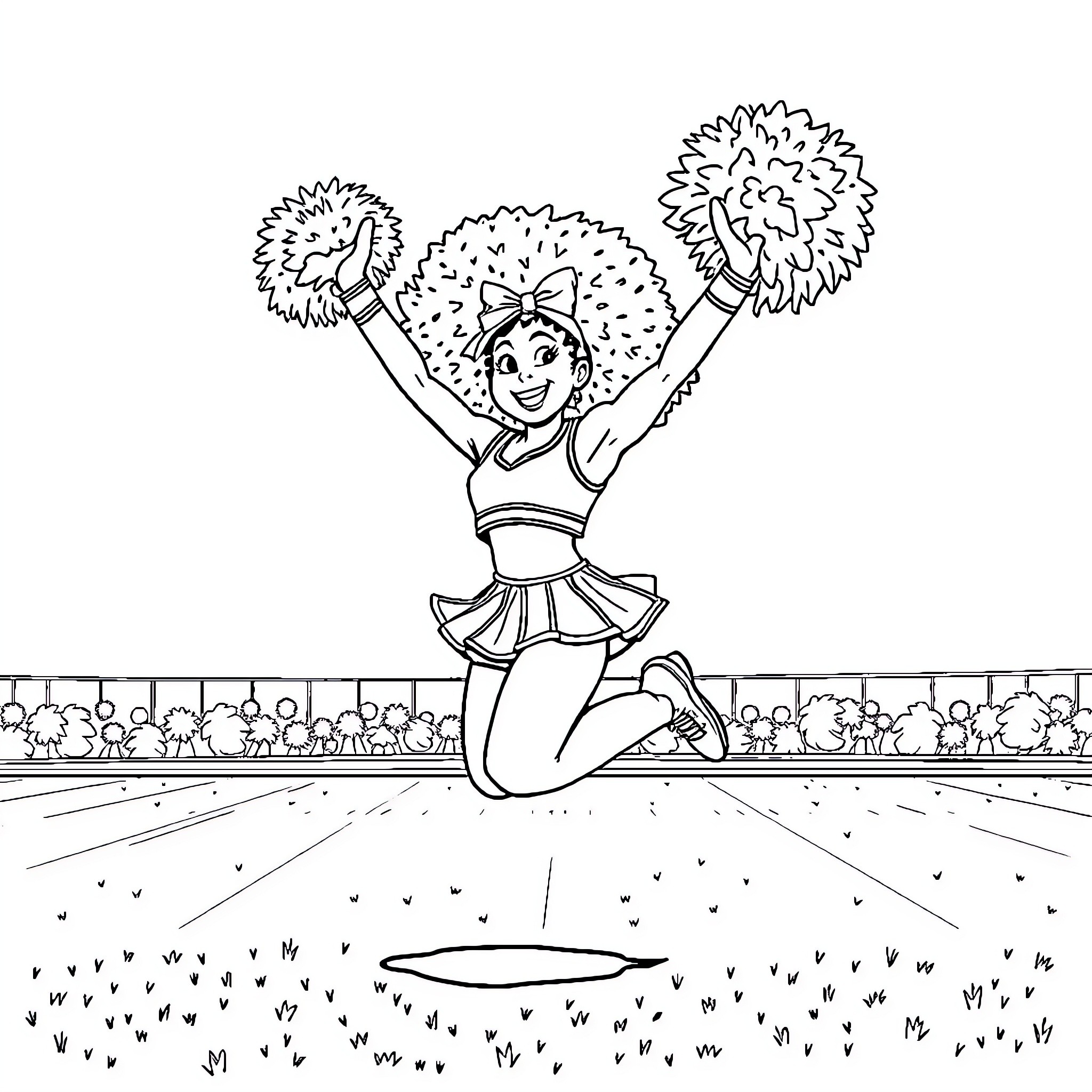 Best Cheerleader Coloring Pages (Free Printable PDF)