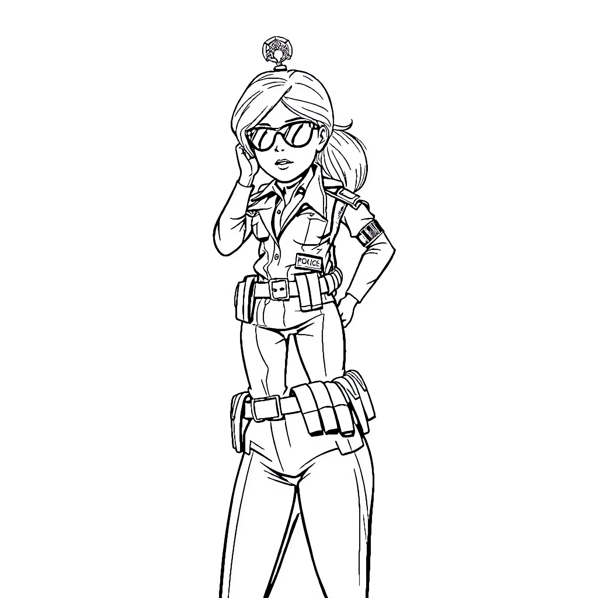 Best Police Woman Coloring Pages (Free Printable PDF)