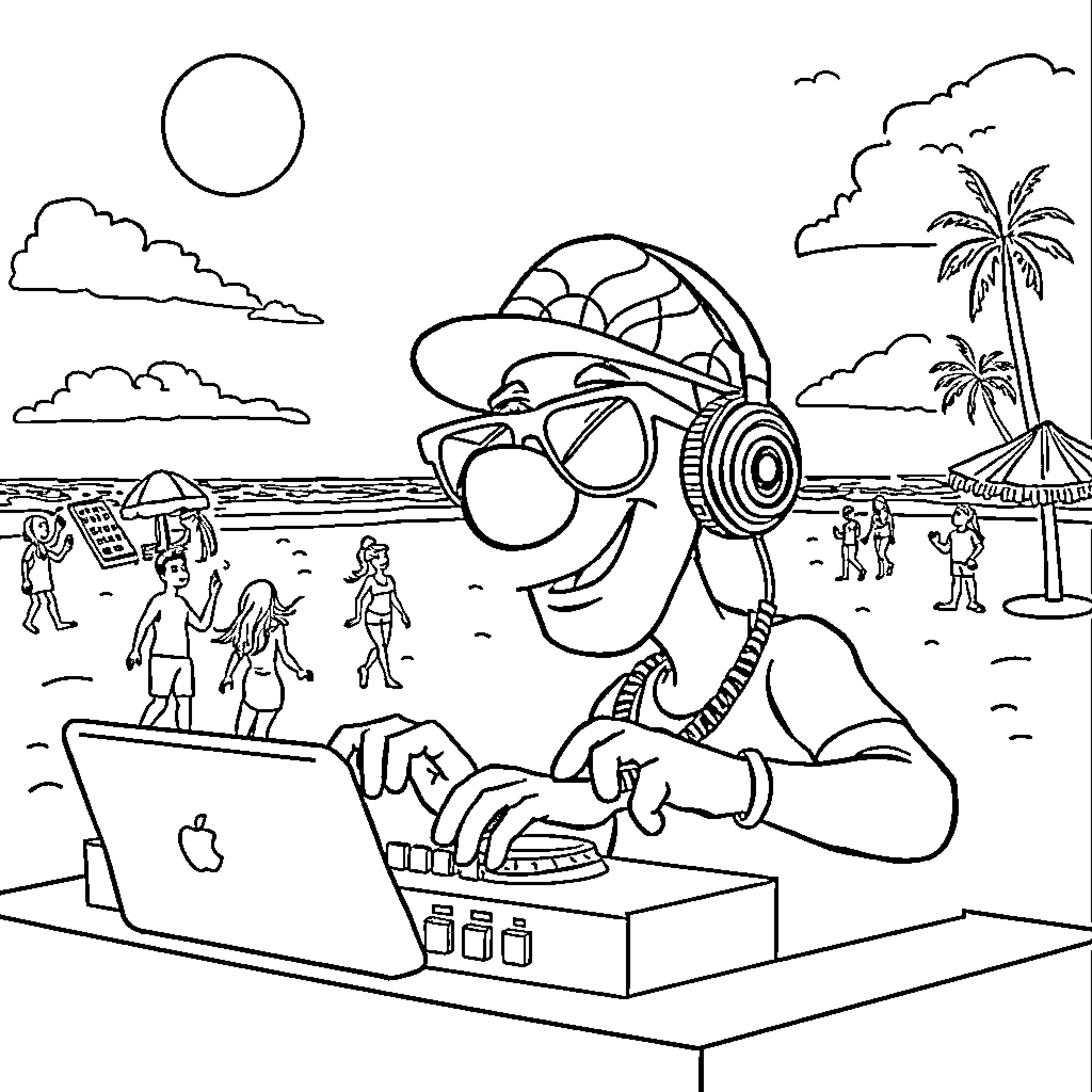 Best DJ Coloring Pages (Free Printable PDF)