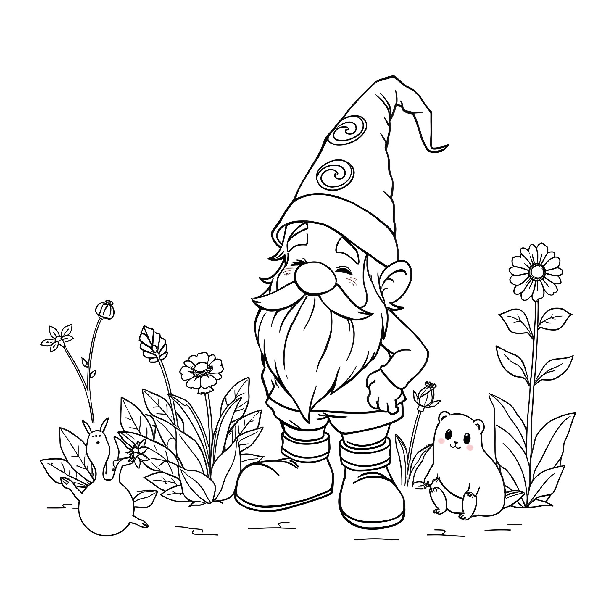 101 Best Gnome Coloring Pages (Free Printable PDFs)