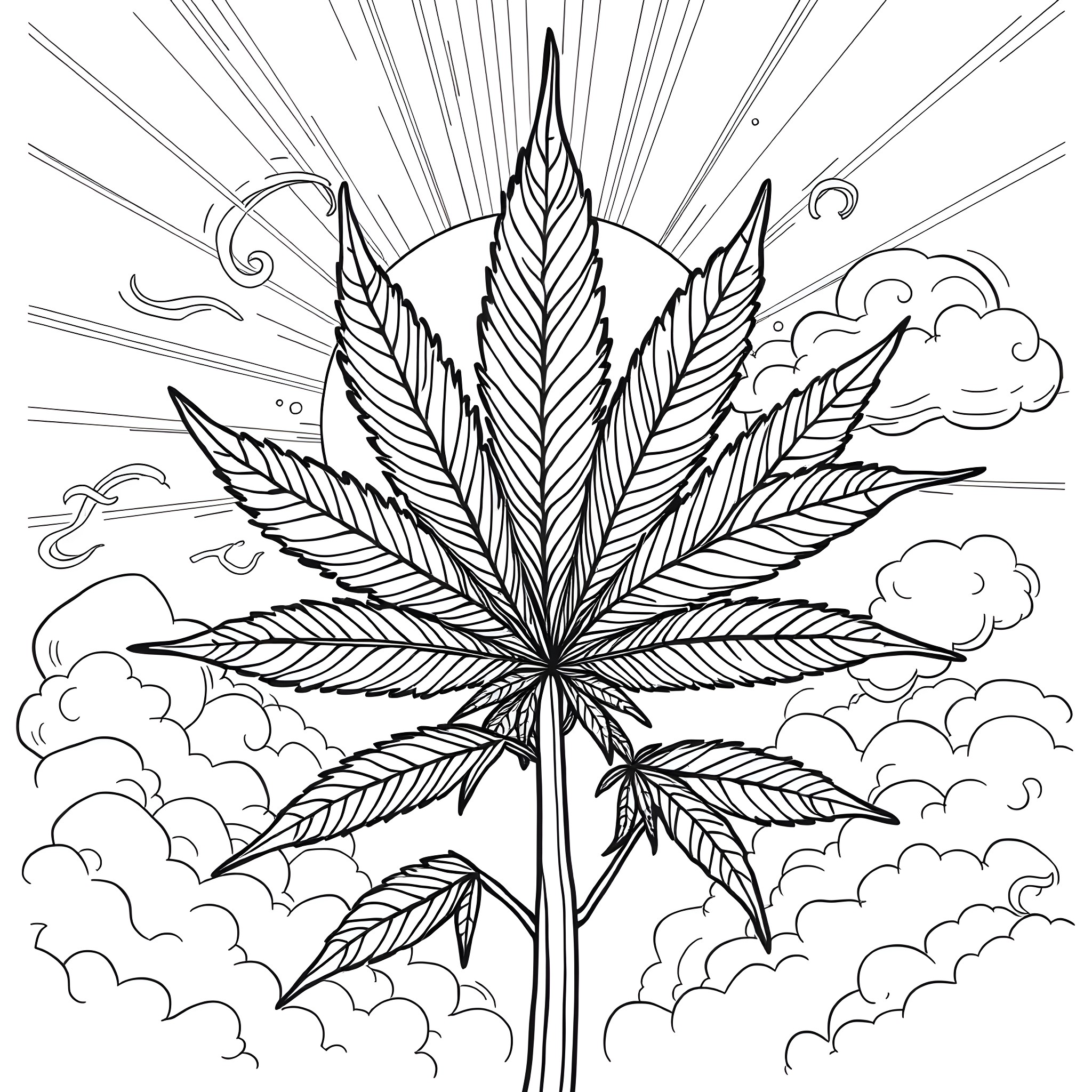 2 Best Pot Leaf Coloring Pages (Free Printable PDFs)