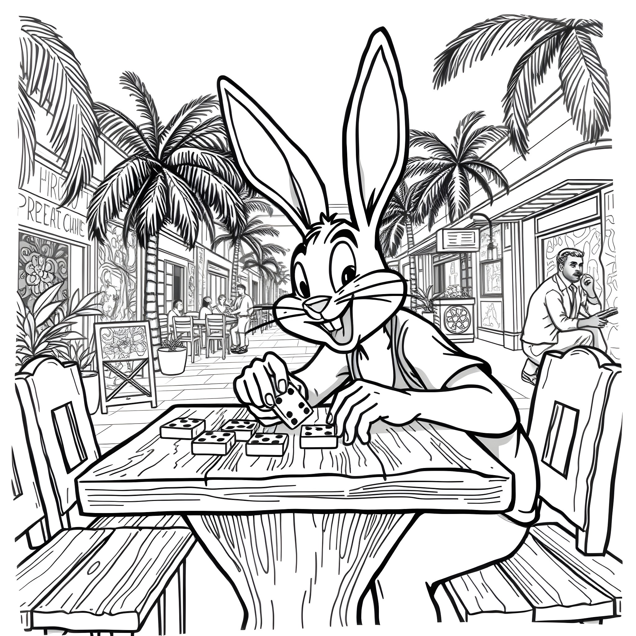 1 Best Bad Bunny Coloring Pages (Free Printable PDFs)