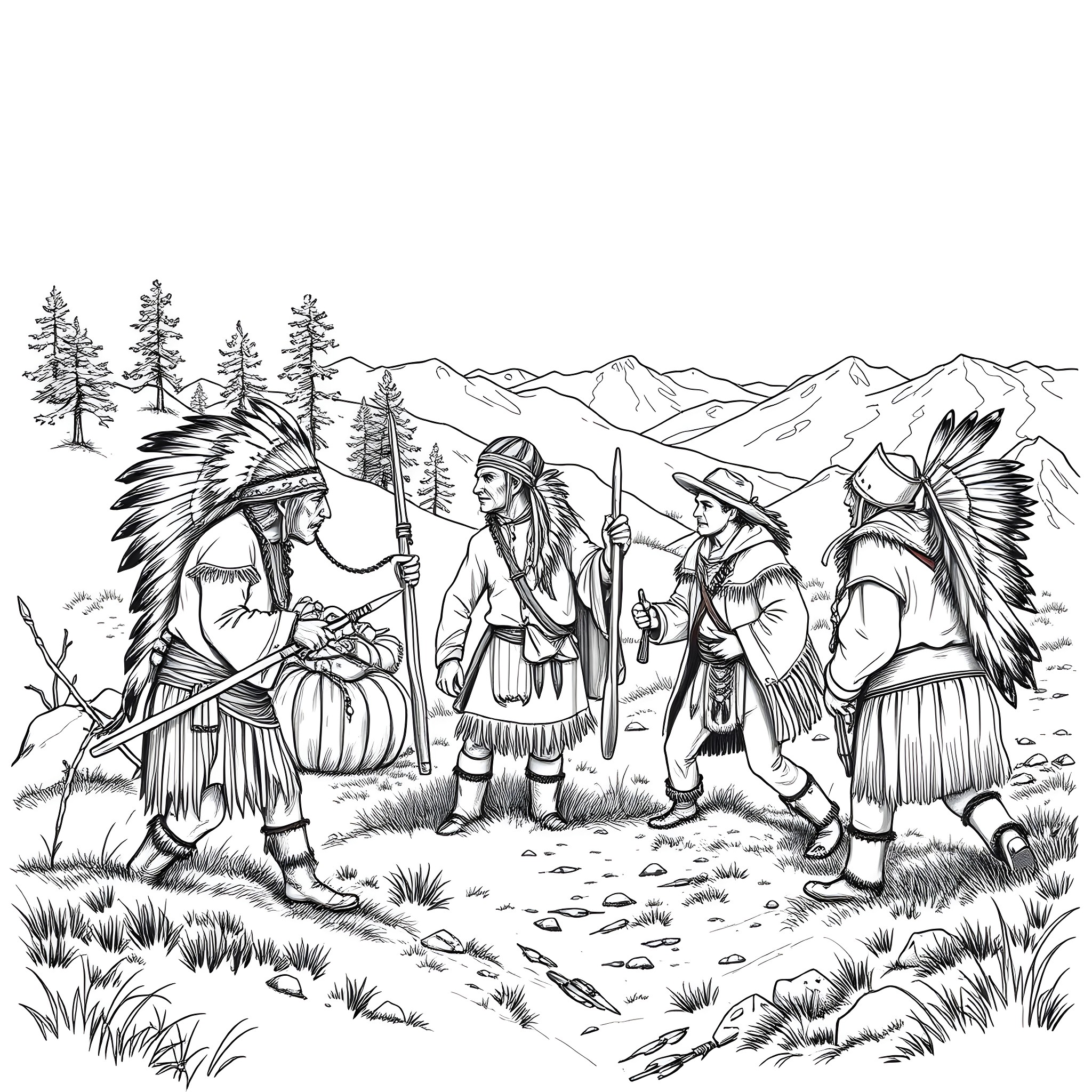 Best Native American Coloring Pages (Free Printable PDF)
