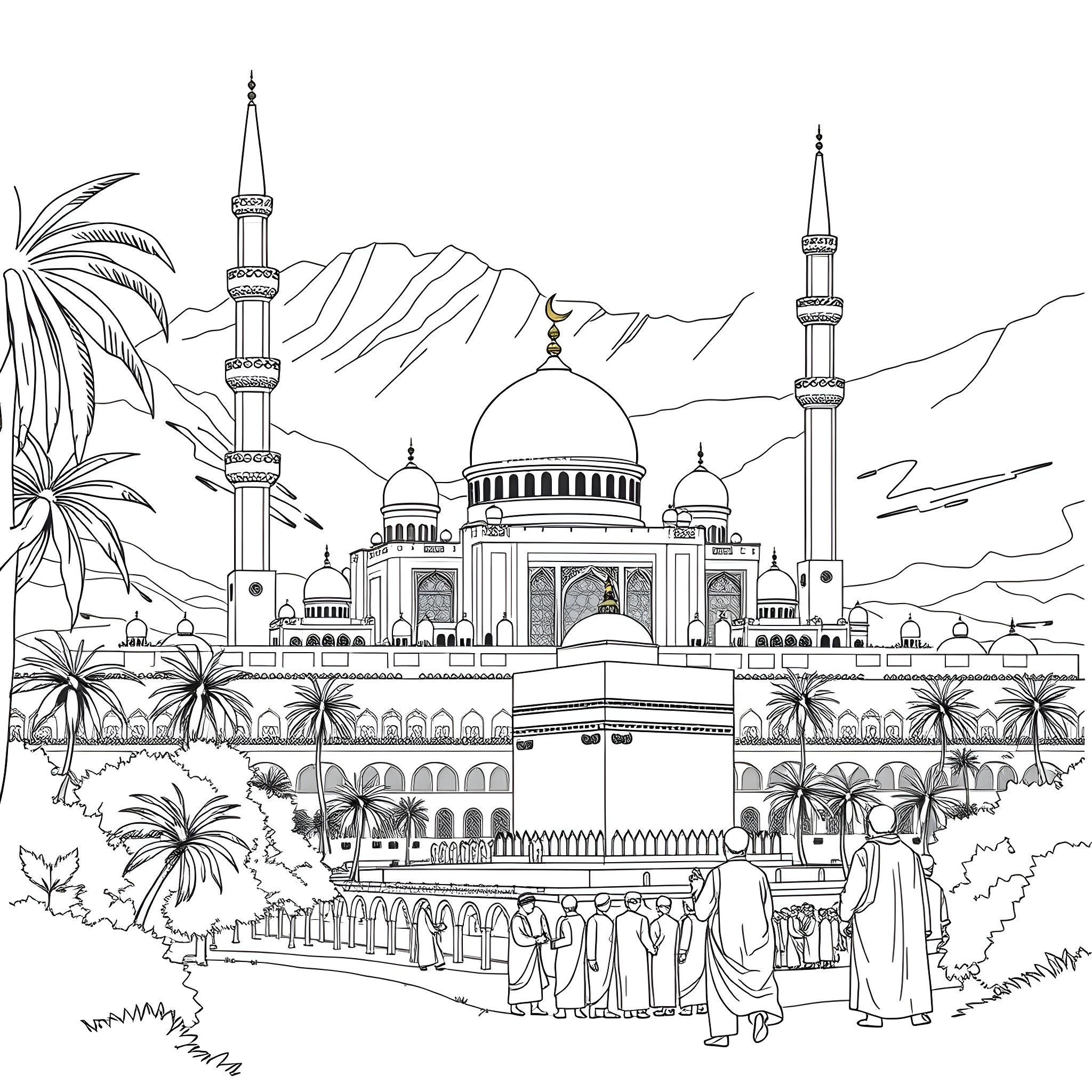 Best Mosque Coloring Pages (Free Printable PDF)