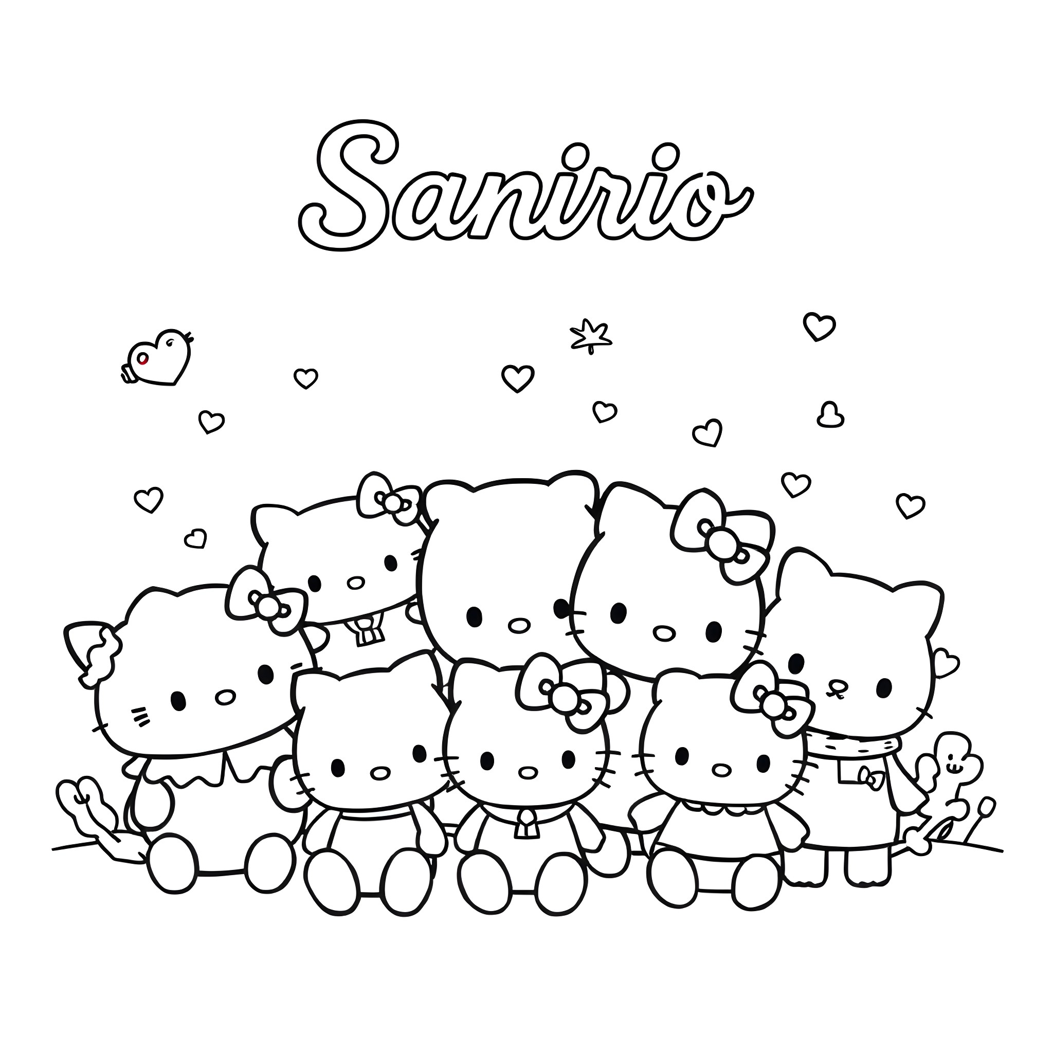 Best Sanrio Coloring Pages (Free Printable PDF)