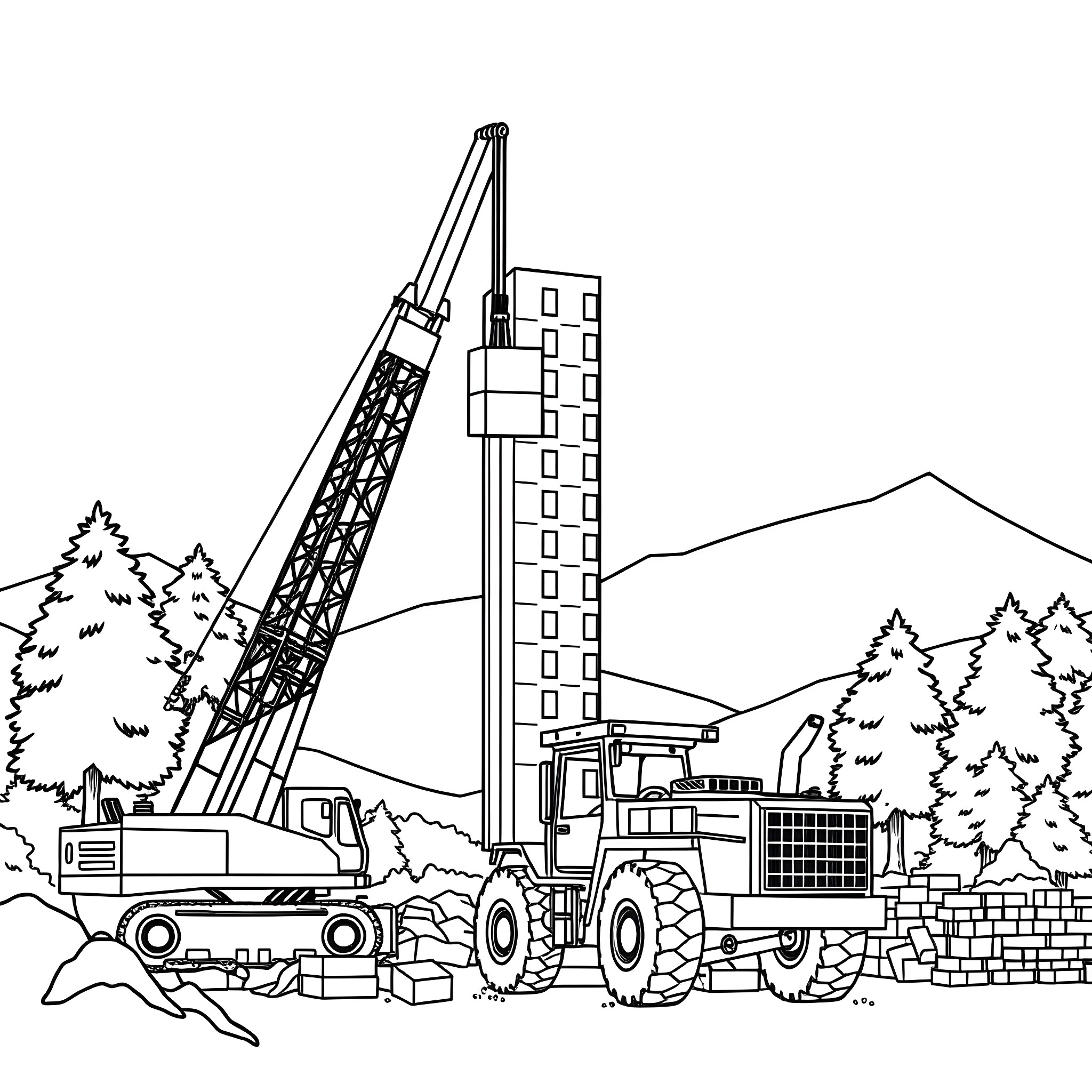 Best Construction Vehicle Coloring Pages (Free Printable PDF)
