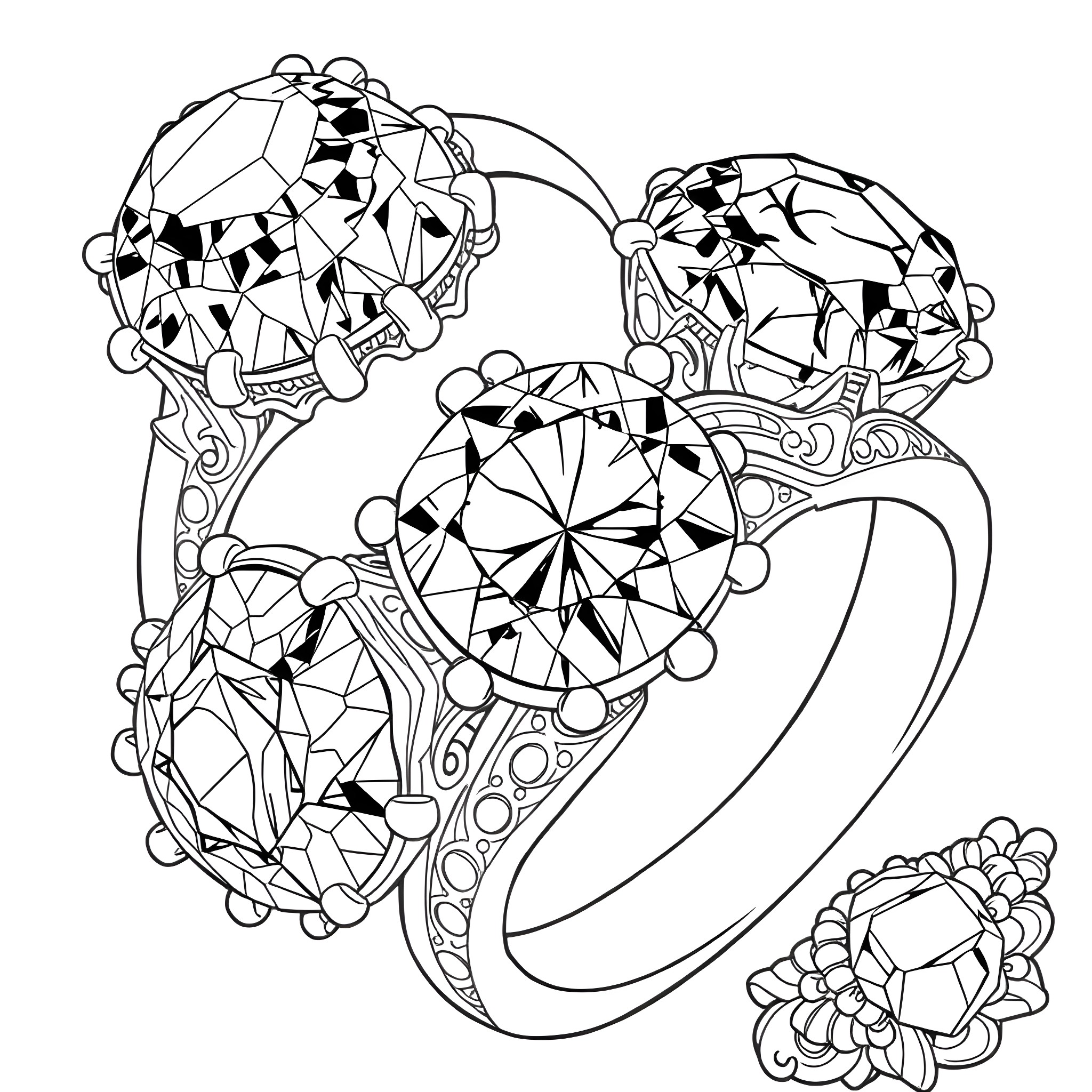 Best Gemstone Coloring Pages (Free Printable PDF)