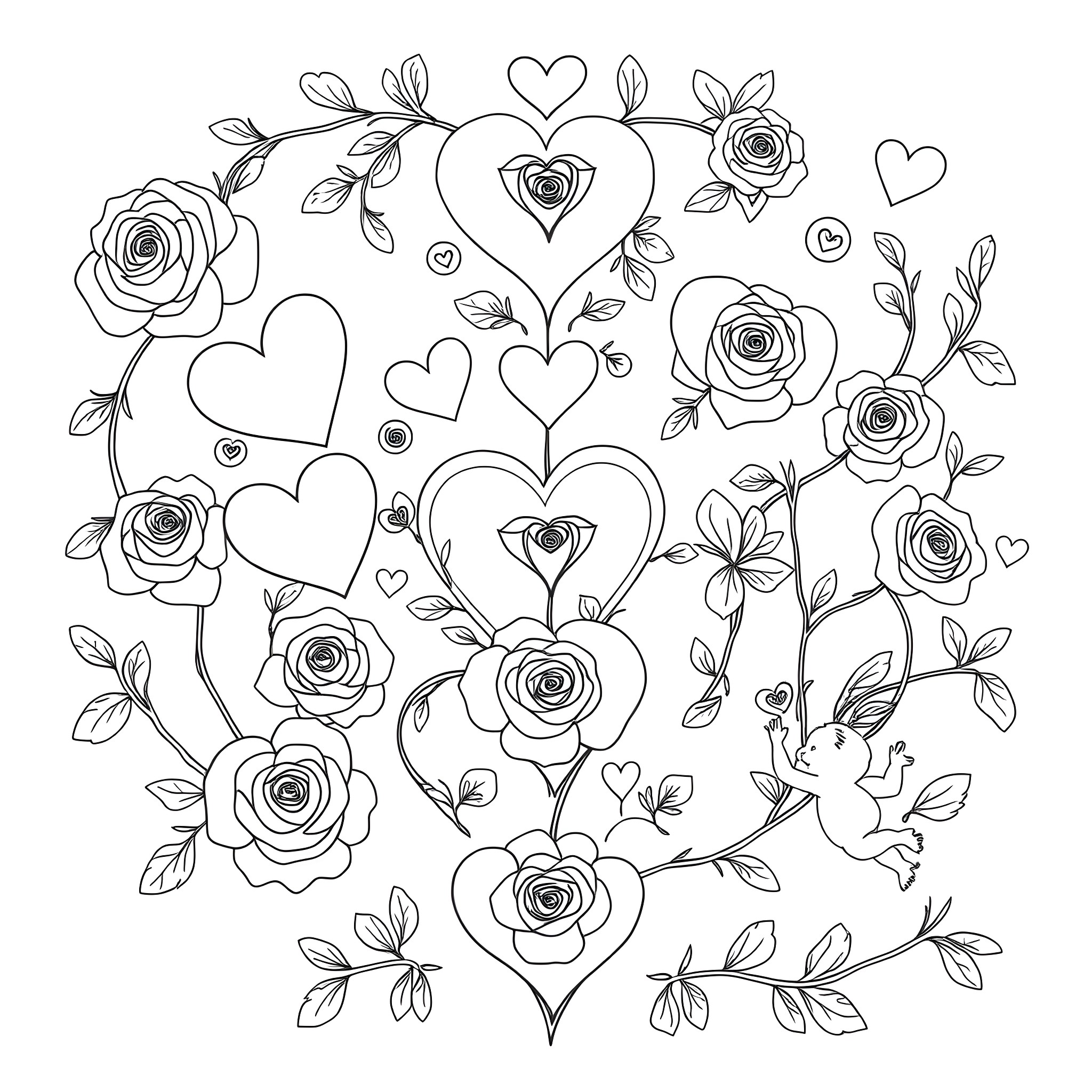 Best Valentine Coloring Pages (Free Printable PDF)