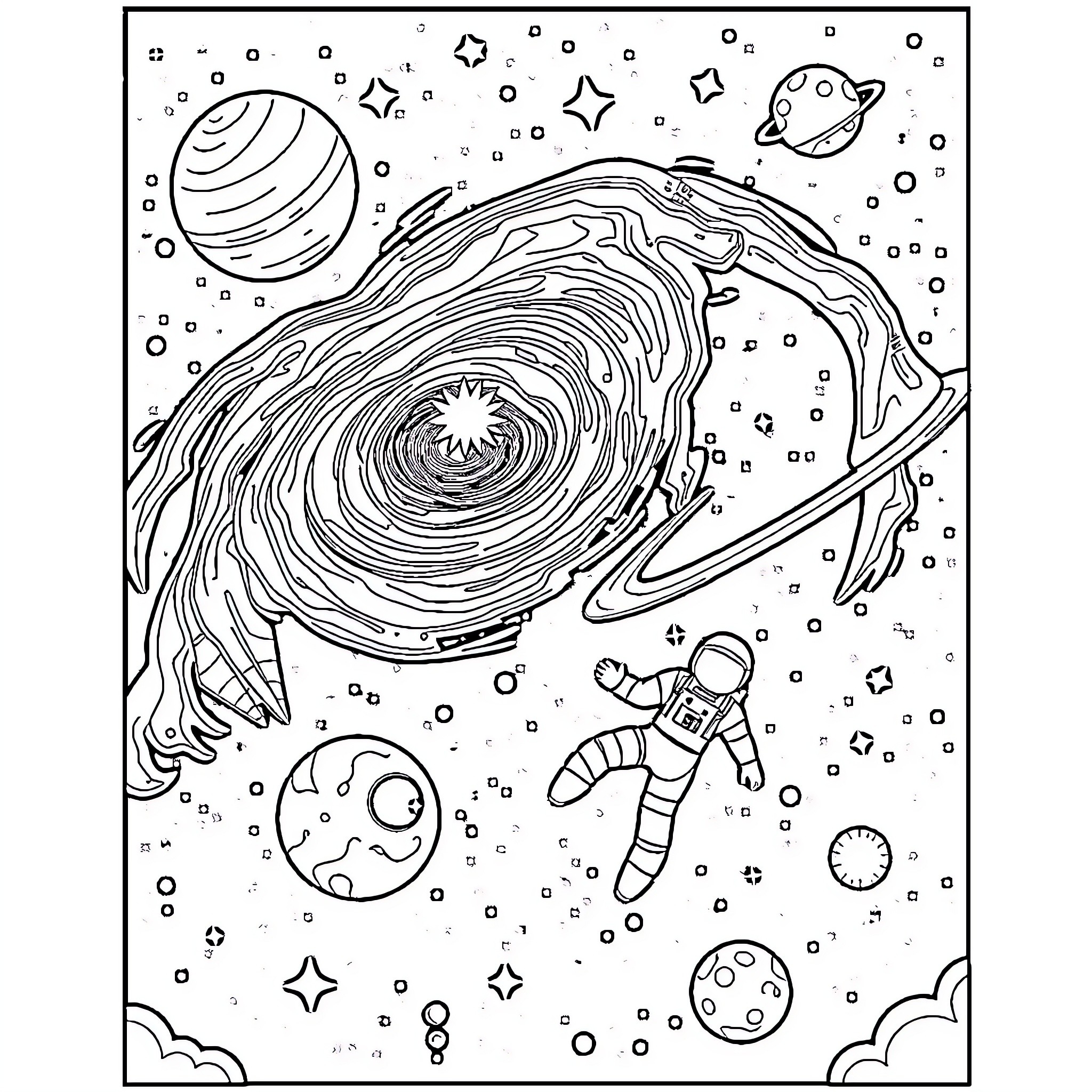 Best Space Coloring Pages (Free Printable PDF)