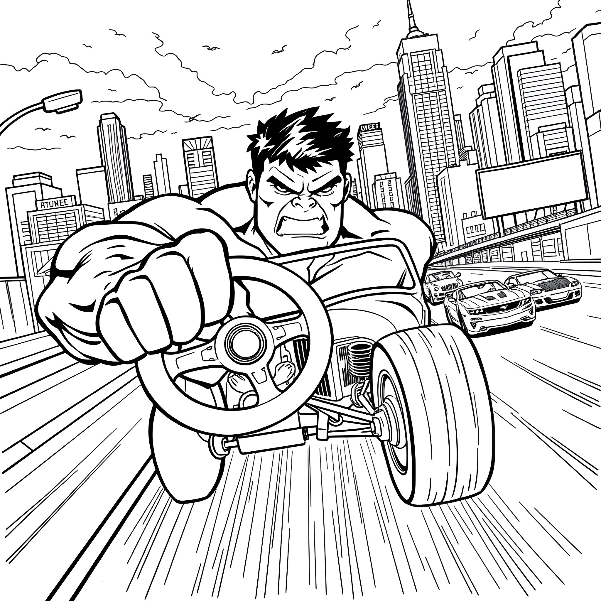 Best Hulk Coloring Pages (Free Printable PDF)