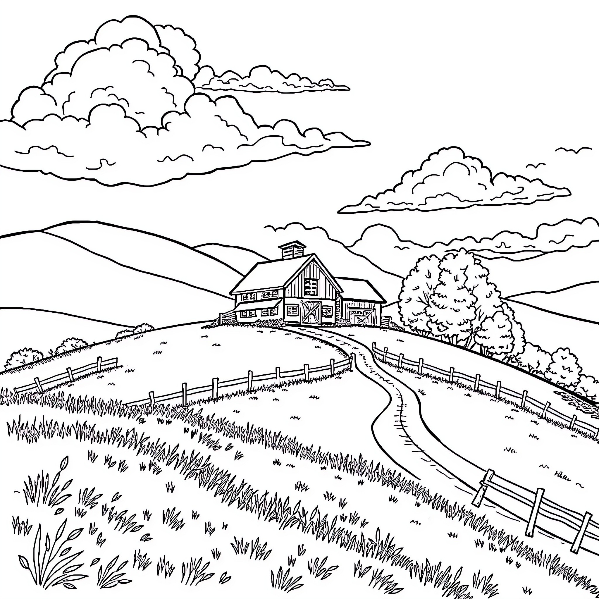 Best Farm Coloring Pages (Free Printable PDF)