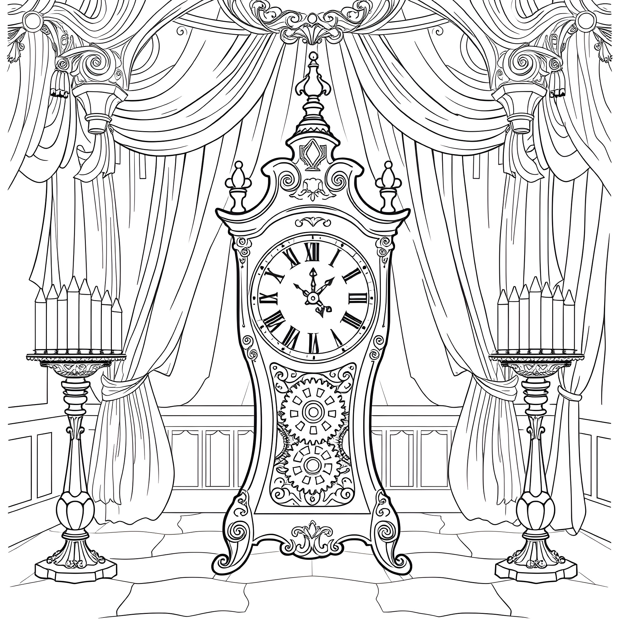 11 Best Cogsworth Coloring Pages (Free Printable PDFs)