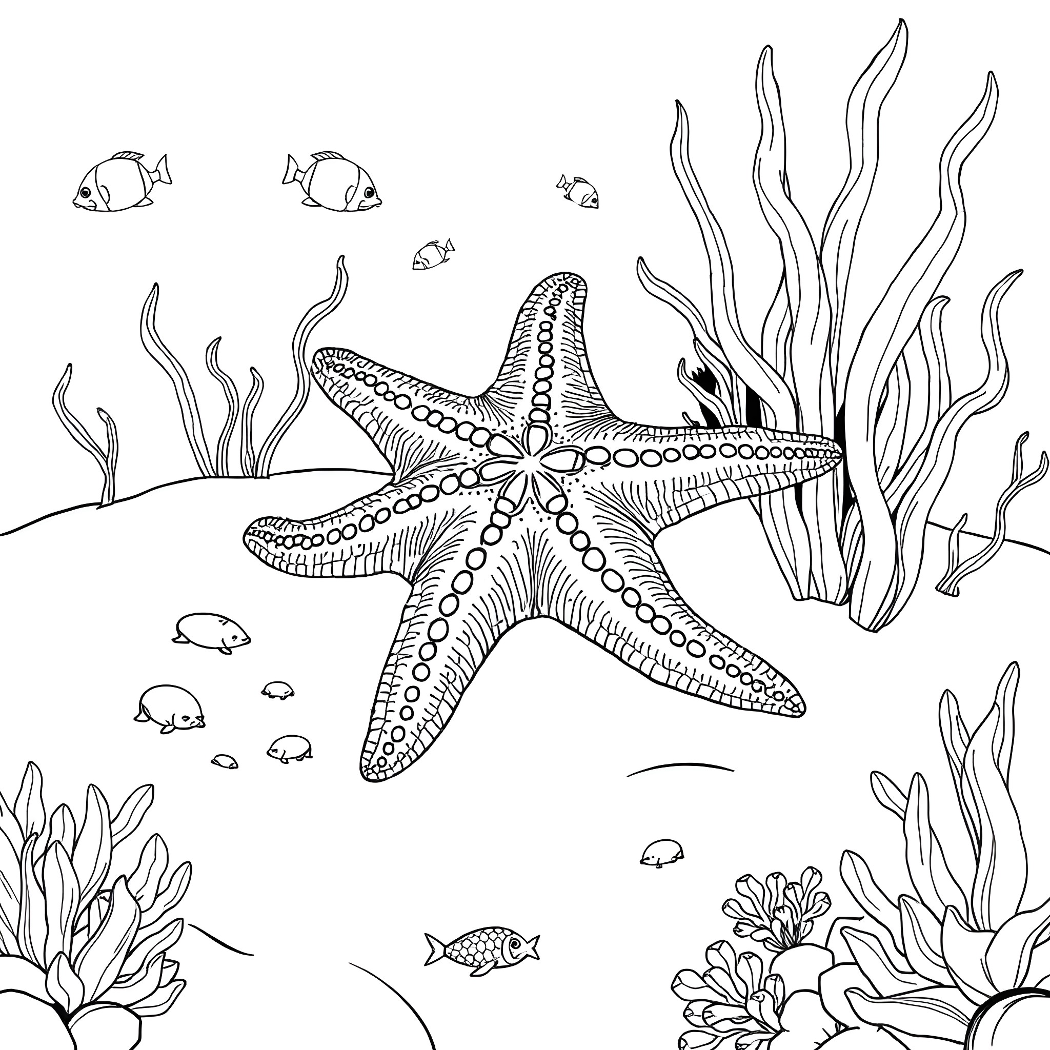 Best Starfish Coloring Pages (Free Printable PDF)