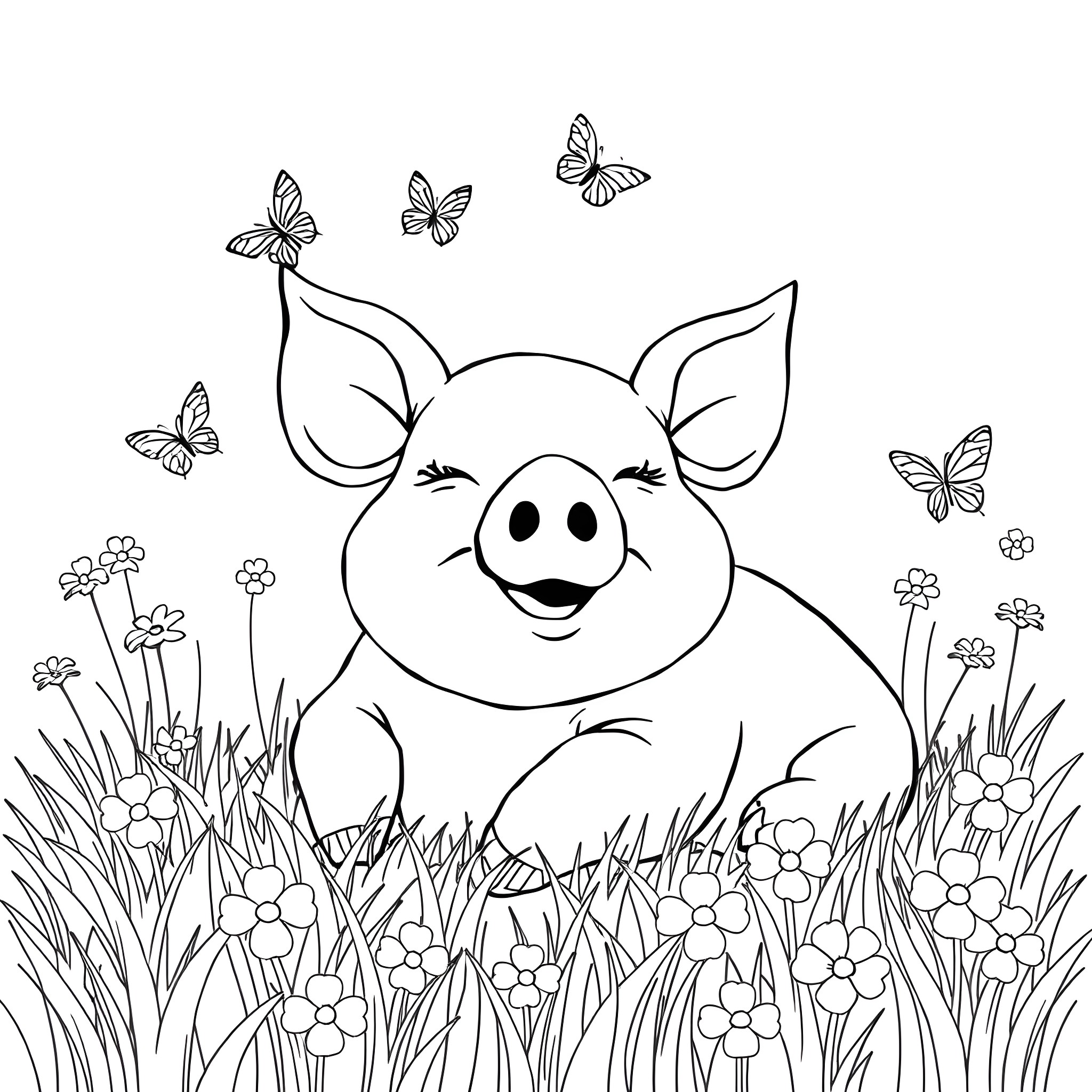 14 Best Pig Coloring Pages (Free Printable PDFs)
