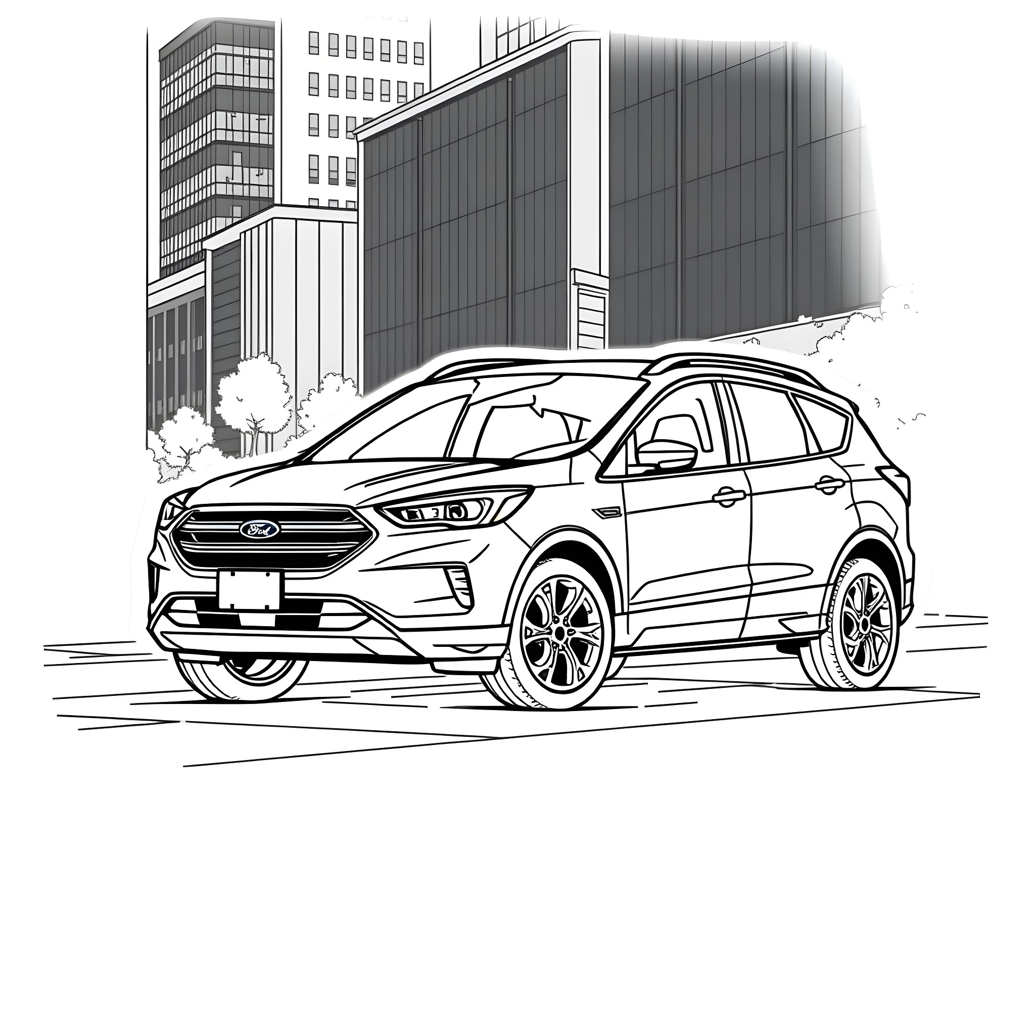 19 Best Ford Escape Coloring Pages (Free Printable PDFs)