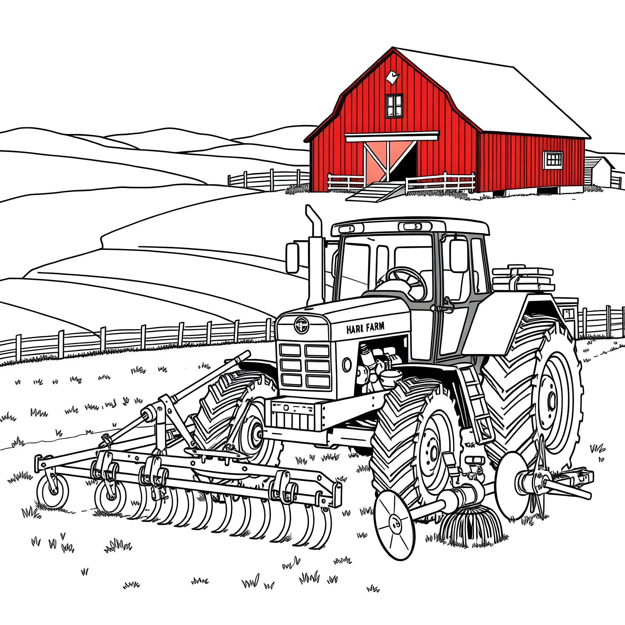 7 Best Farm Equipment Coloring Pages (Free Printable PDFs)