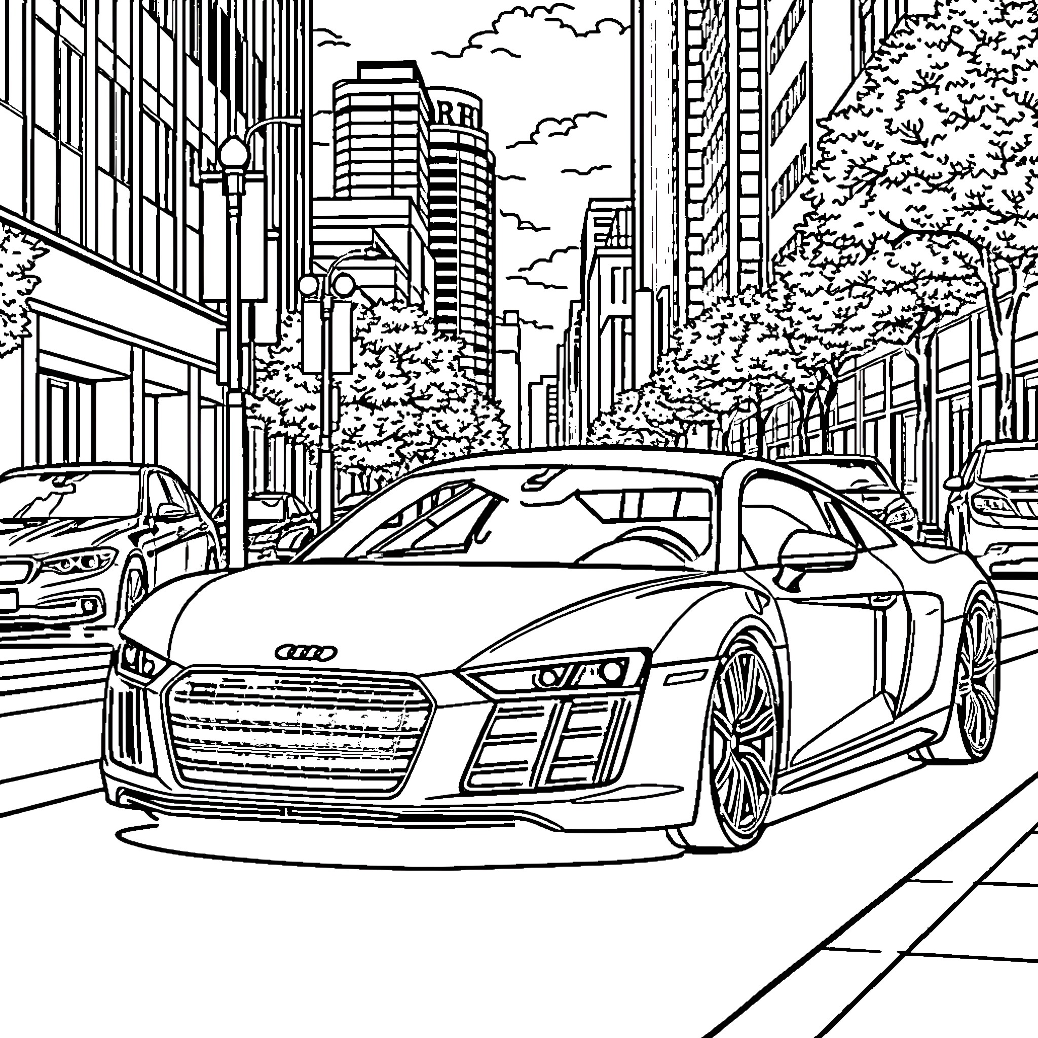 11 Best Audi R8 Coloring Pages (Free Printable PDFs)
