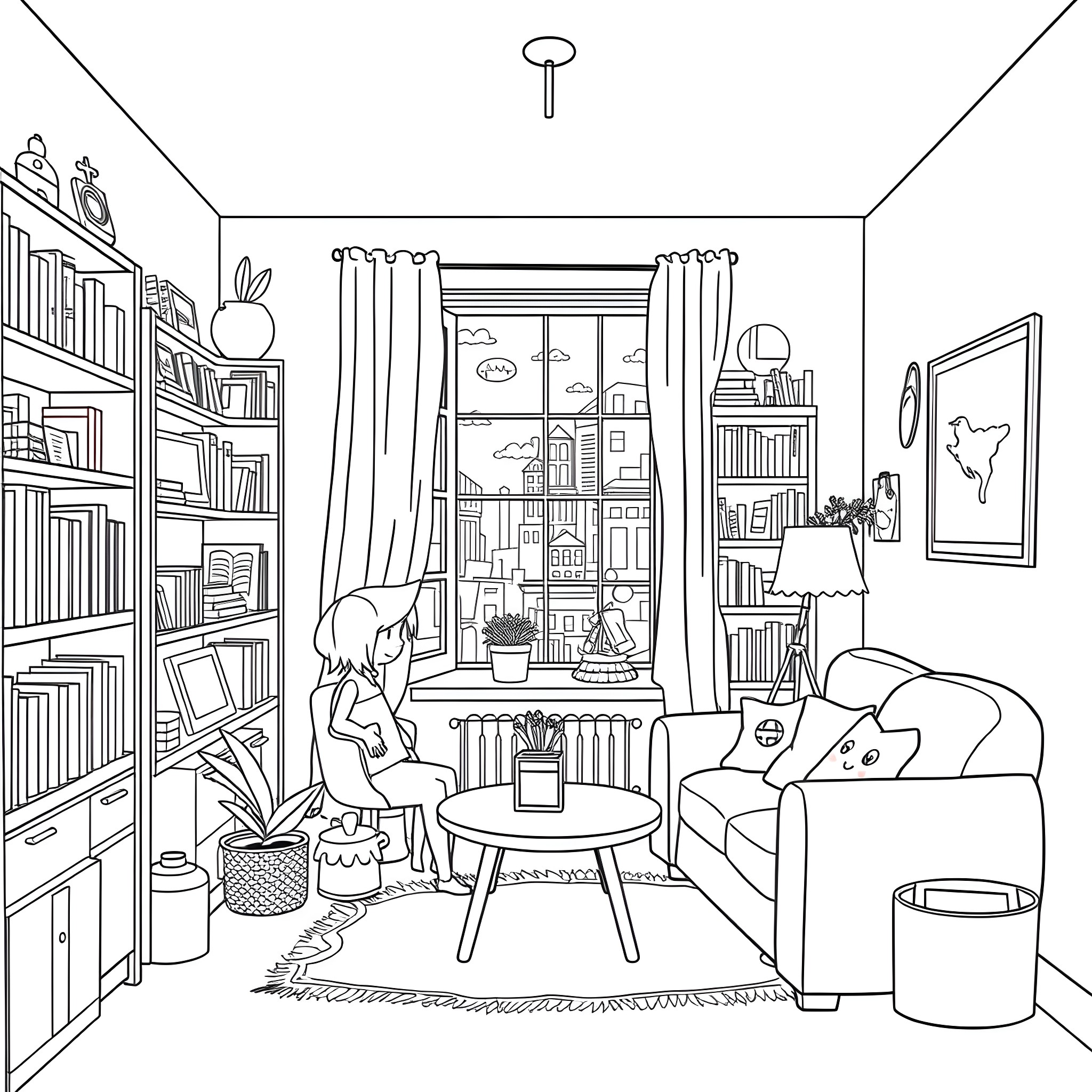 Best Room Coloring Pages (Free Printable PDF)