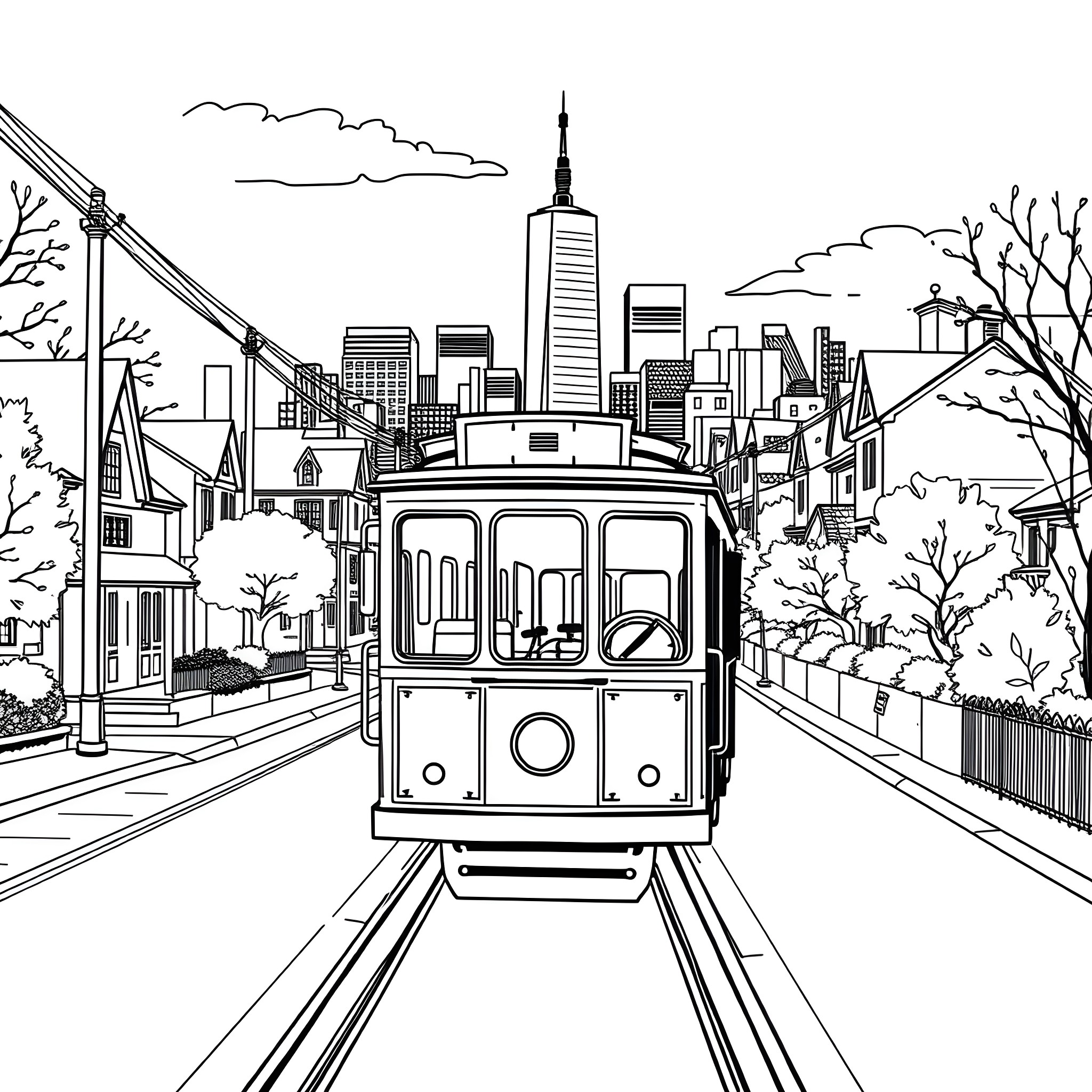 Best Trolley Bus Coloring Pages (Free Printable PDF)
