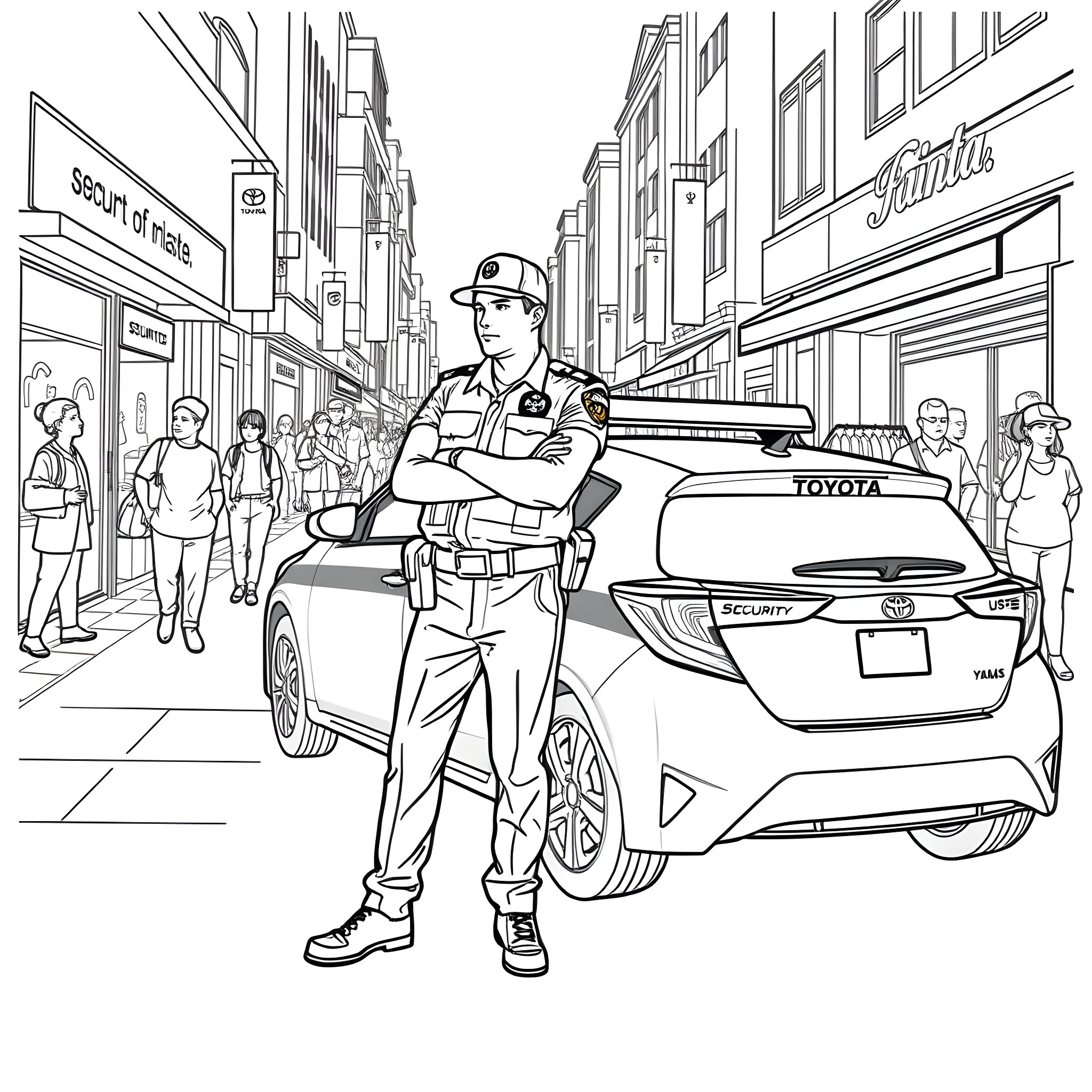 Best Security Guard Coloring Pages (Free Printable PDF)