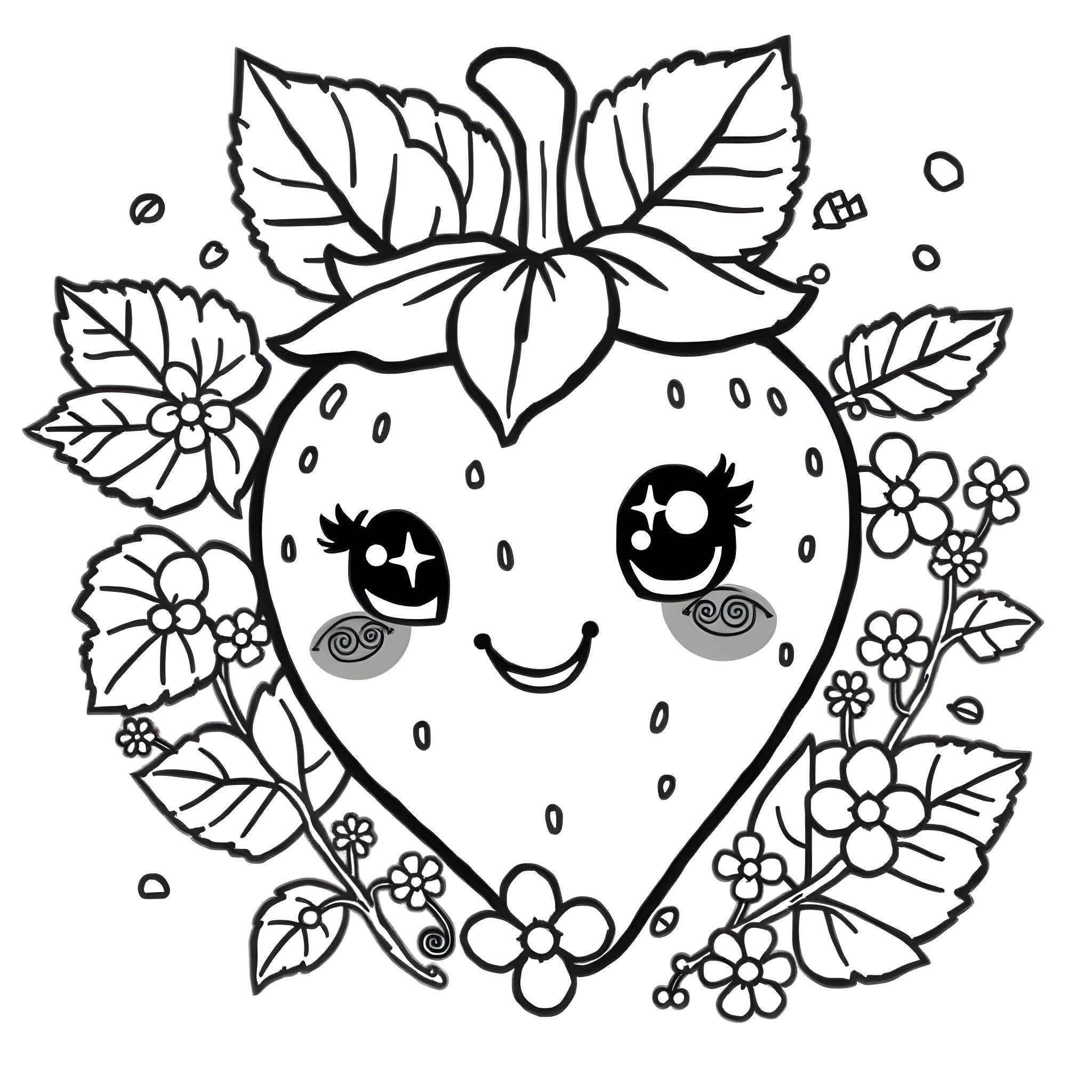 Best Strawberry Coloring Pages (Free Printable PDF)