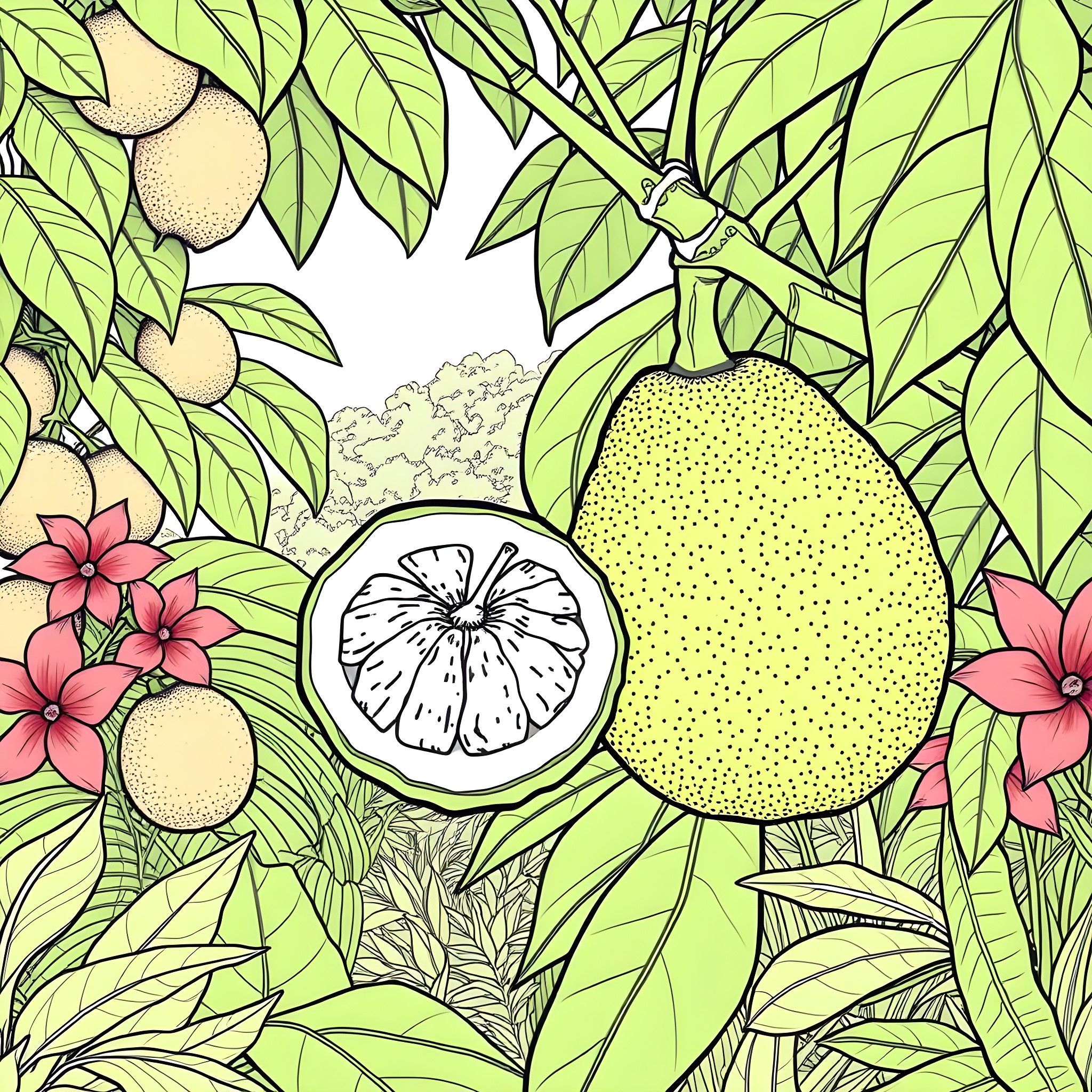 Best Breadfruit Coloring Pages (Free Printable PDF)