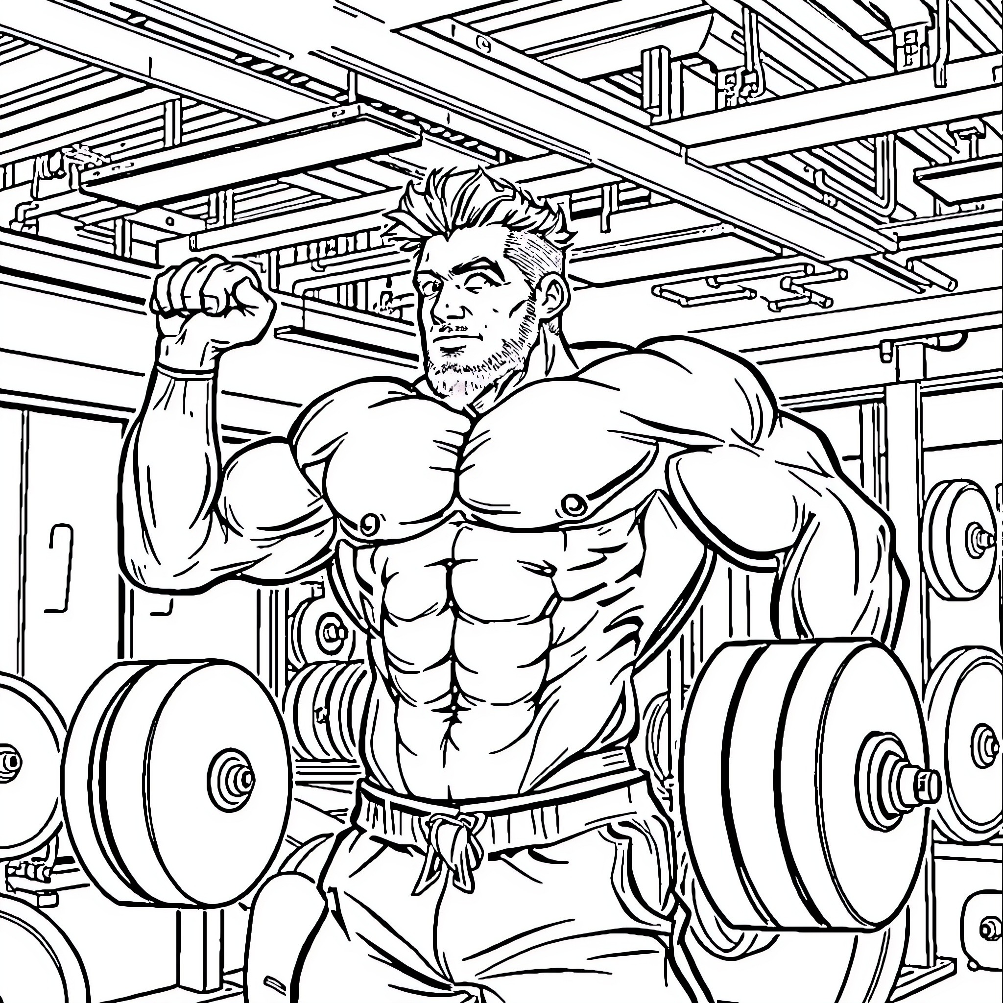 Best Muscle Men Coloring Pages (Free Printable PDF)