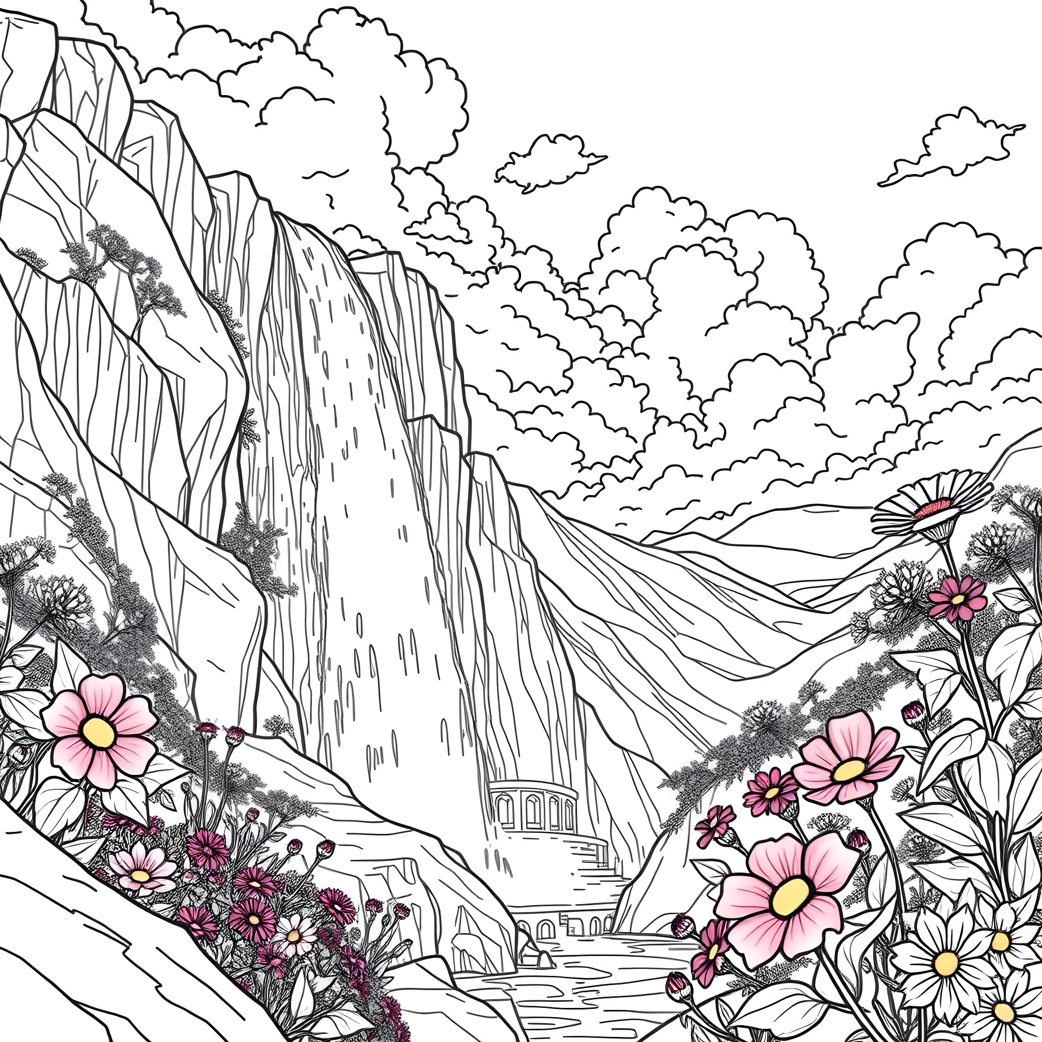 20 Best Waterfall Coloring Pages (Free Printable PDFs)