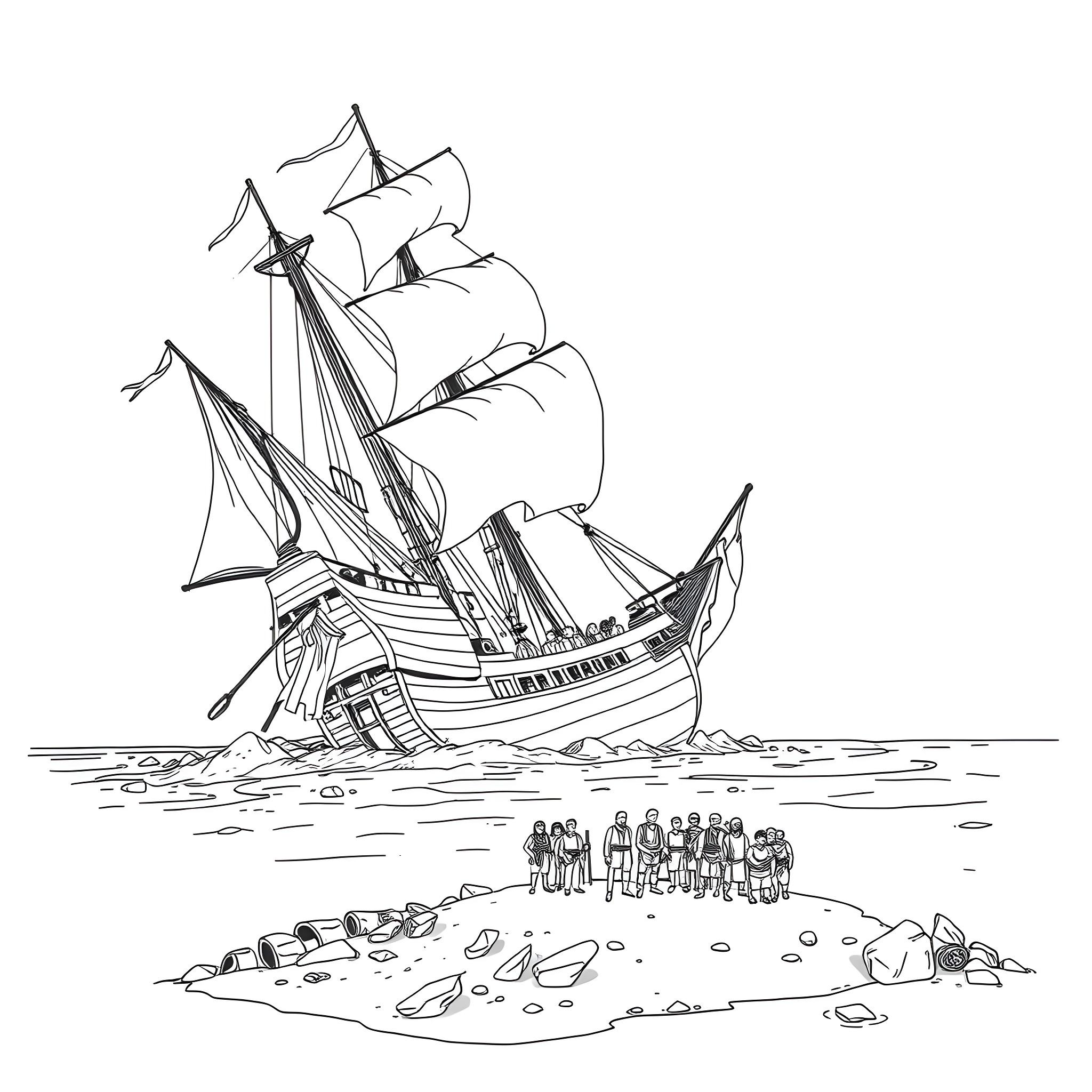 Best Ship Coloring Pages (Free Printable PDF)