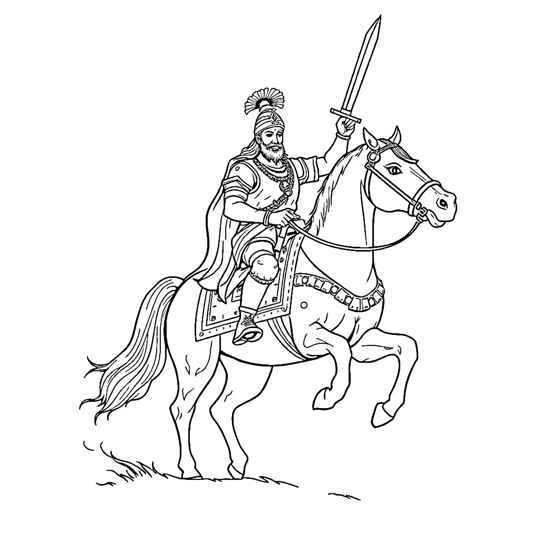 Best Shivaji Maharaj Coloring Pages (Free Printable PDF)