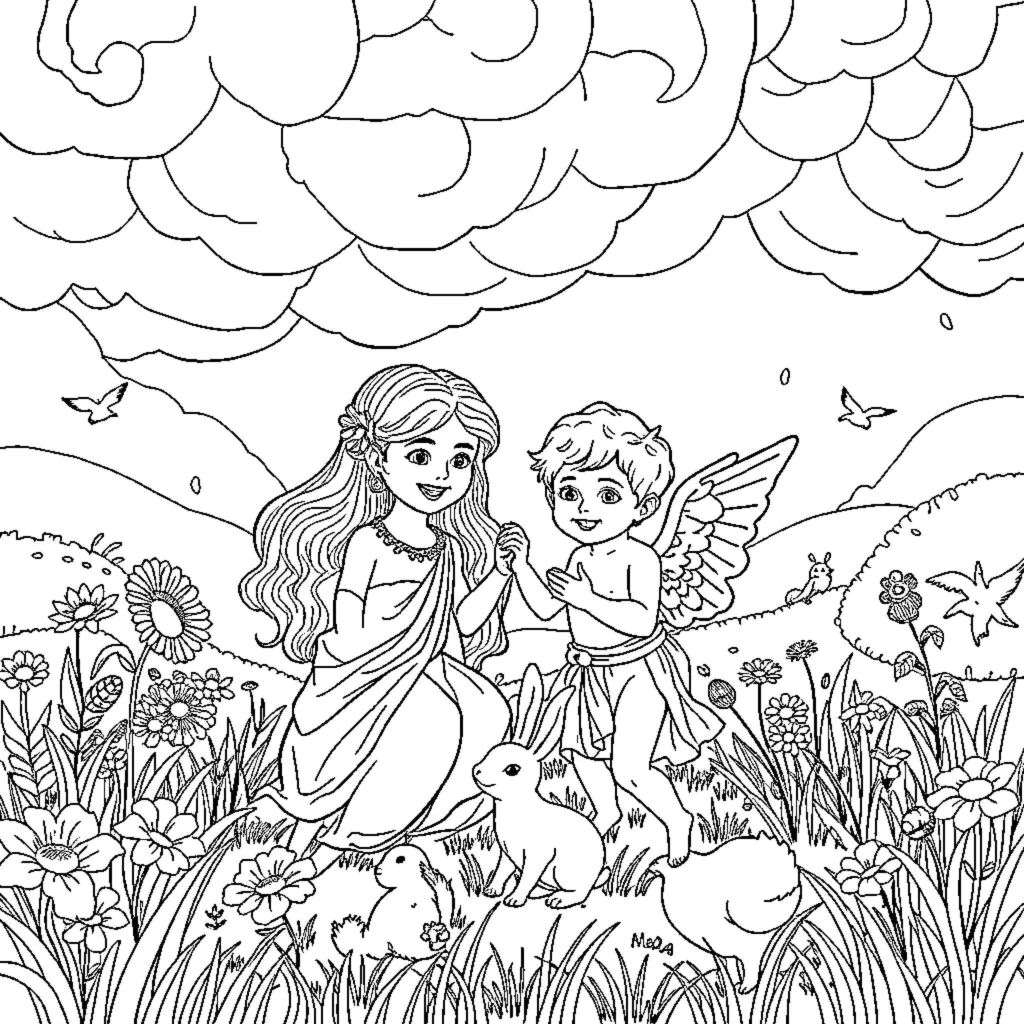 Best Goddess Coloring Pages (Free Printable PDF)