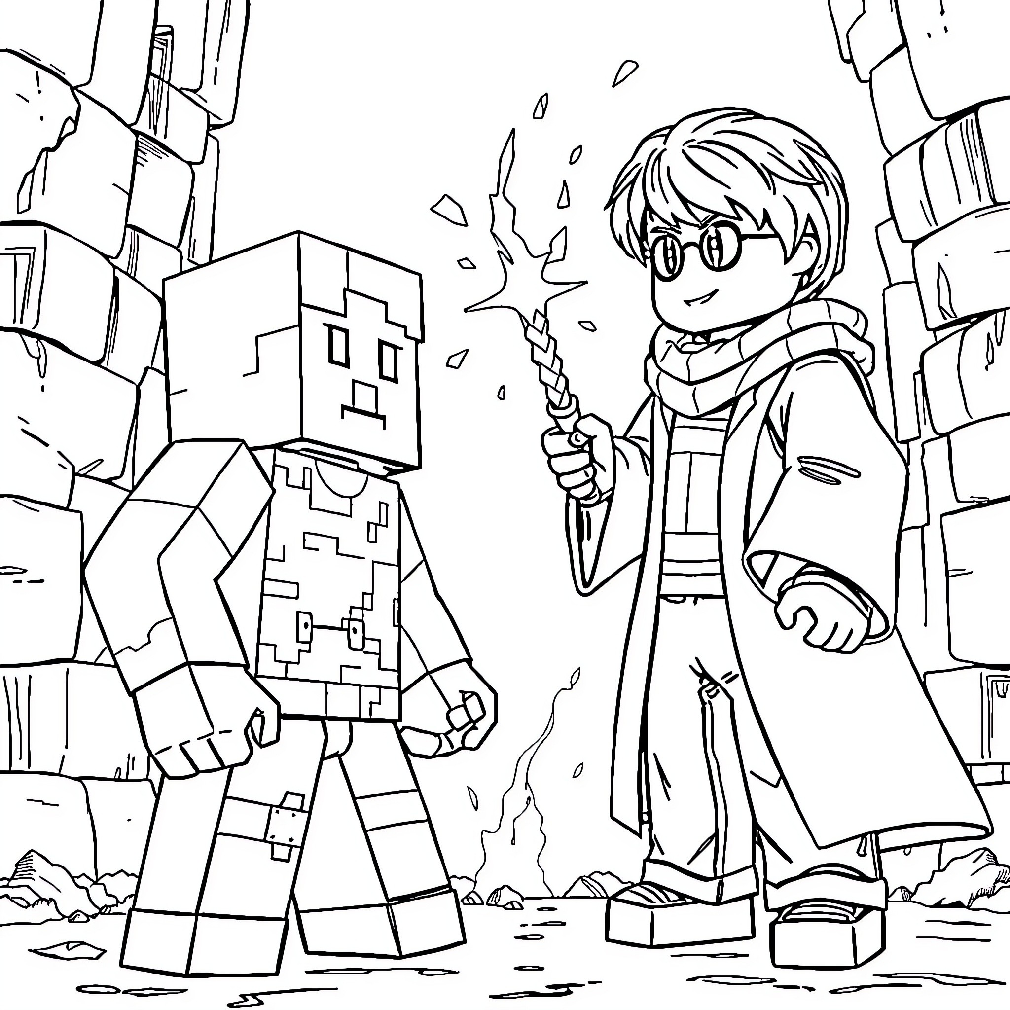Best Minecraft Steve Coloring Pages (Free Printable PDF)
