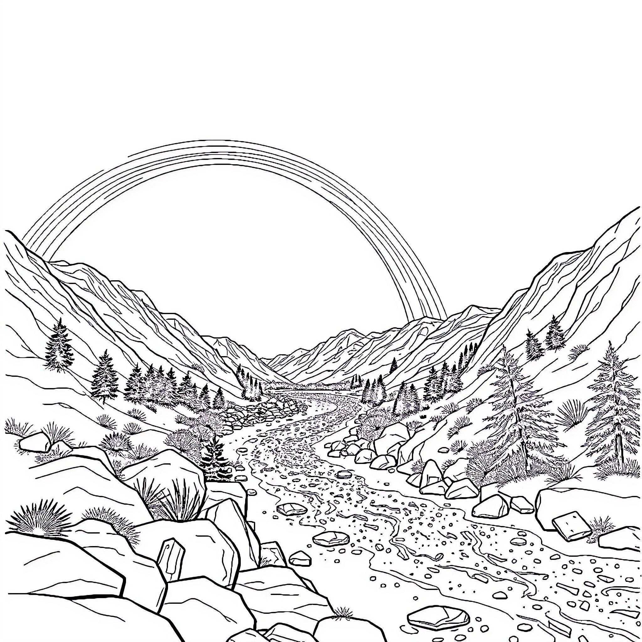Best Rainbow Coloring Pages (Free Printable PDF)