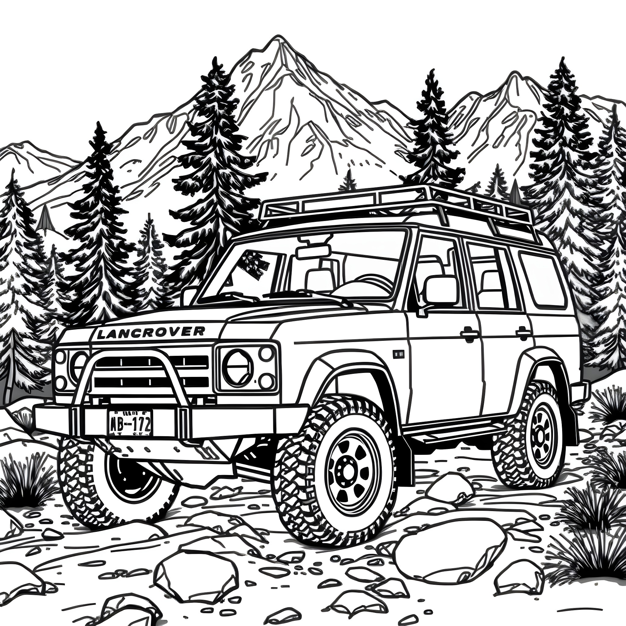 Best Land Rover Coloring Pages (Free Printable PDF)